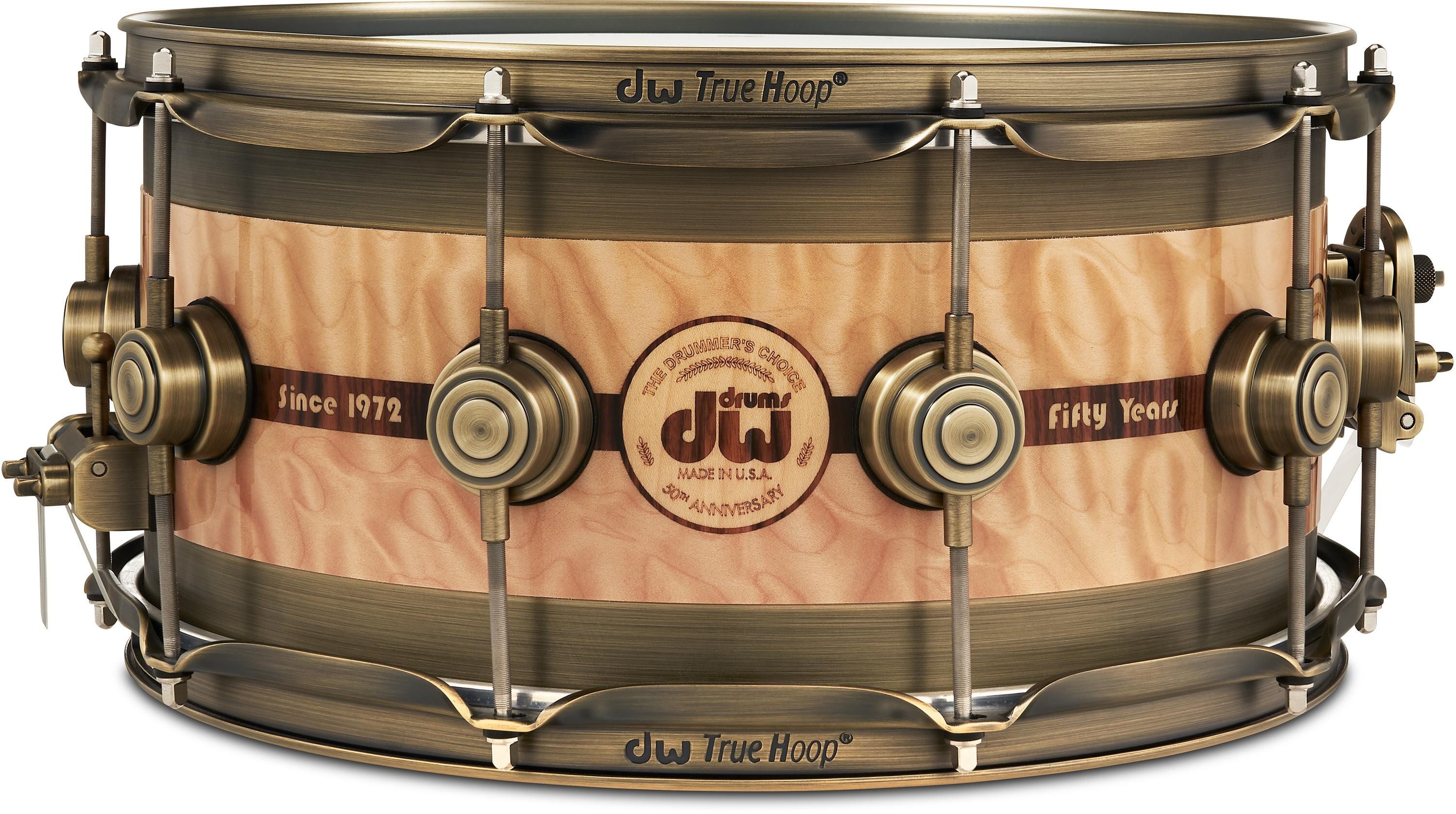 DW 50th Anniversary Edge 6.5 x 14-inch Snare Drum - Quilted Maple | Sweetwater