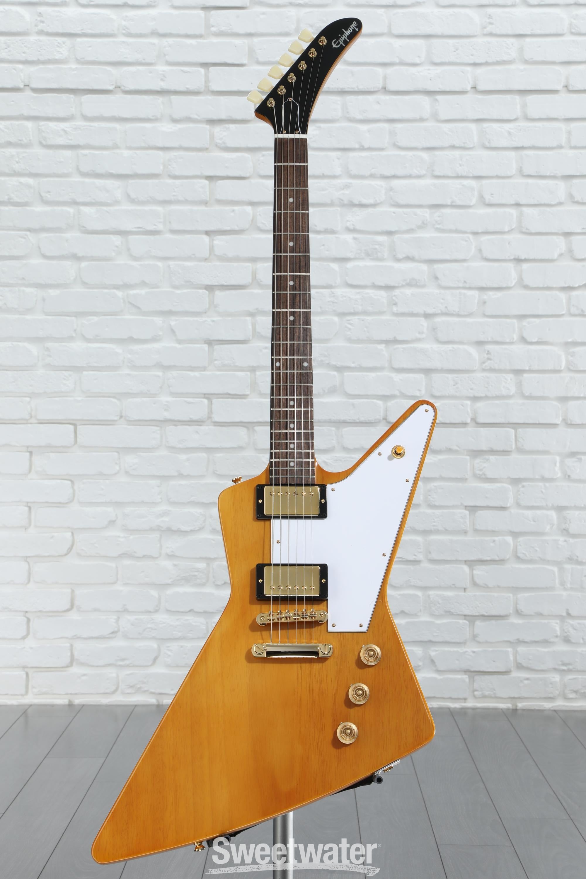 Epiphone 1958 Korina Explorer Electric Guitar - Natural | Sweetwater