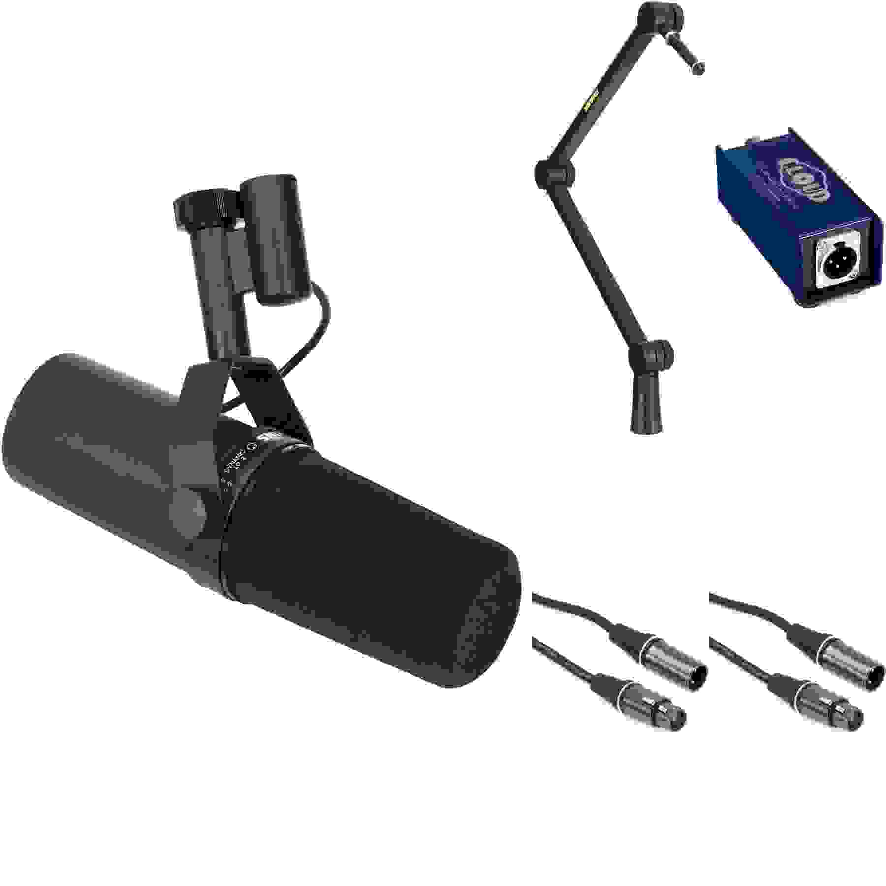 Shure SM7B Dynamic Microphone and CL-1 Cloudlifter Bundle with Desktop ...