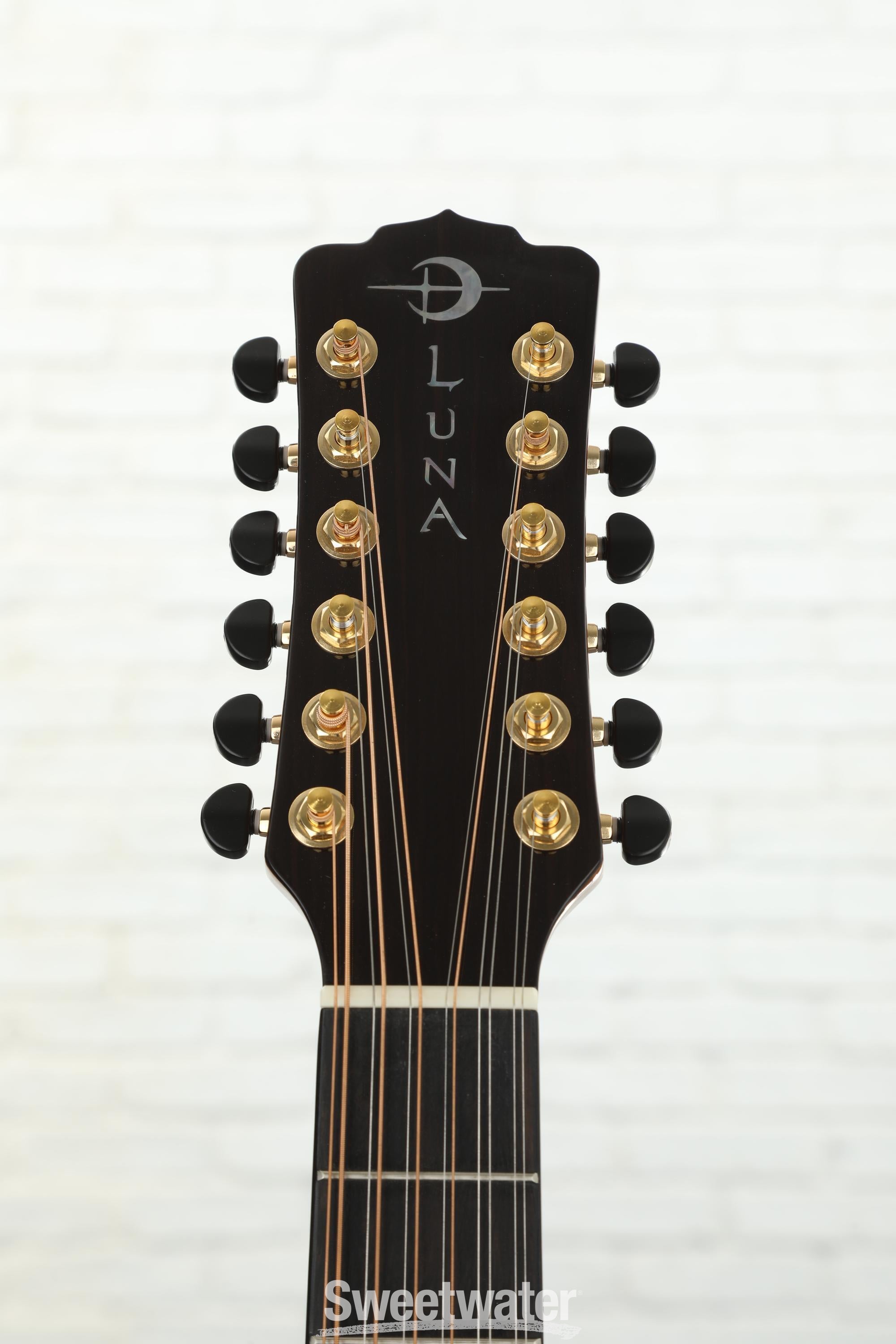 Luna Vista Eagle 12-string Acoustic-electric Guitar - Gloss Natural ...