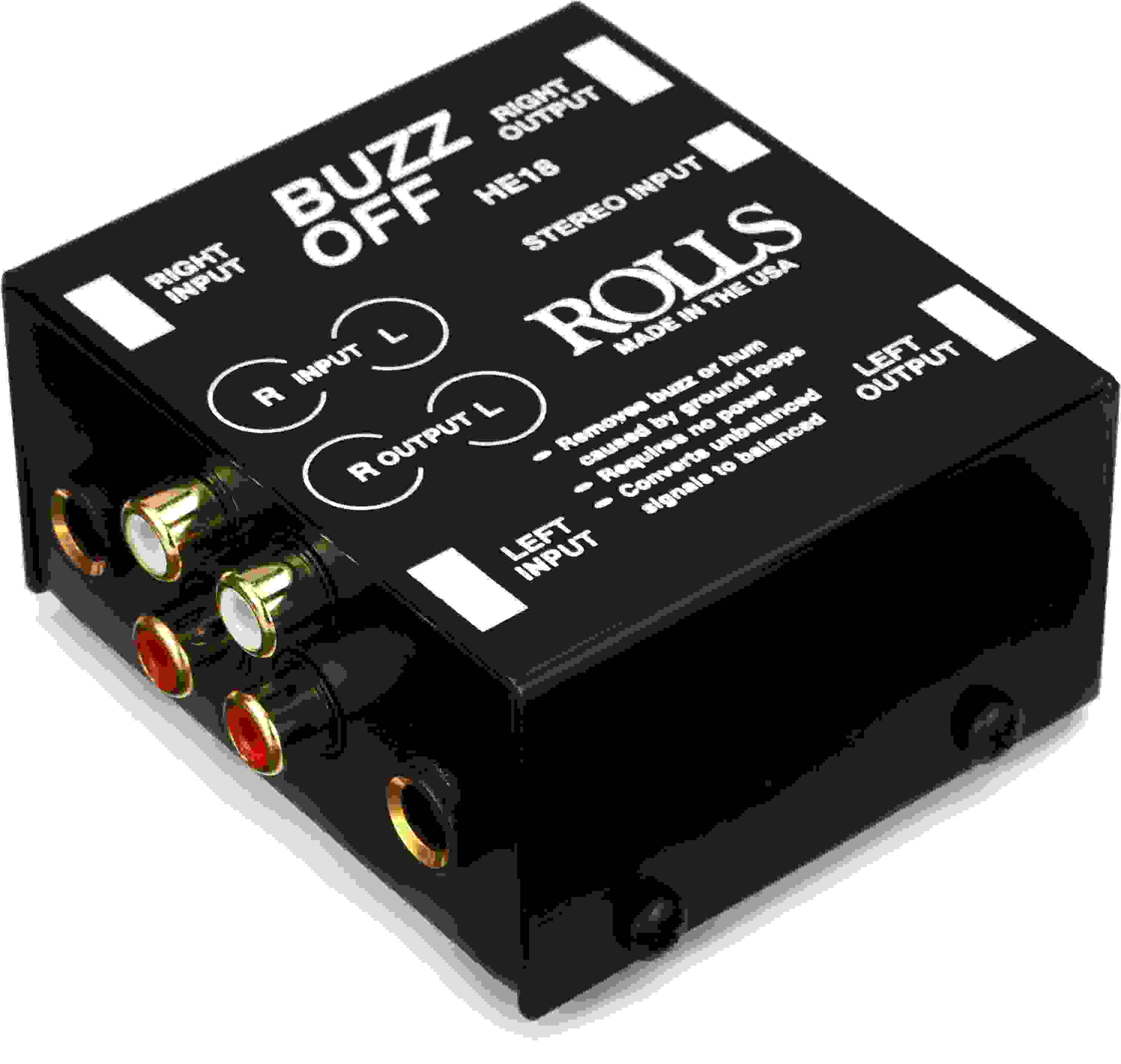 Rolls HE18 2-channel Audio Hum and Buzz Remover | Sweetwater