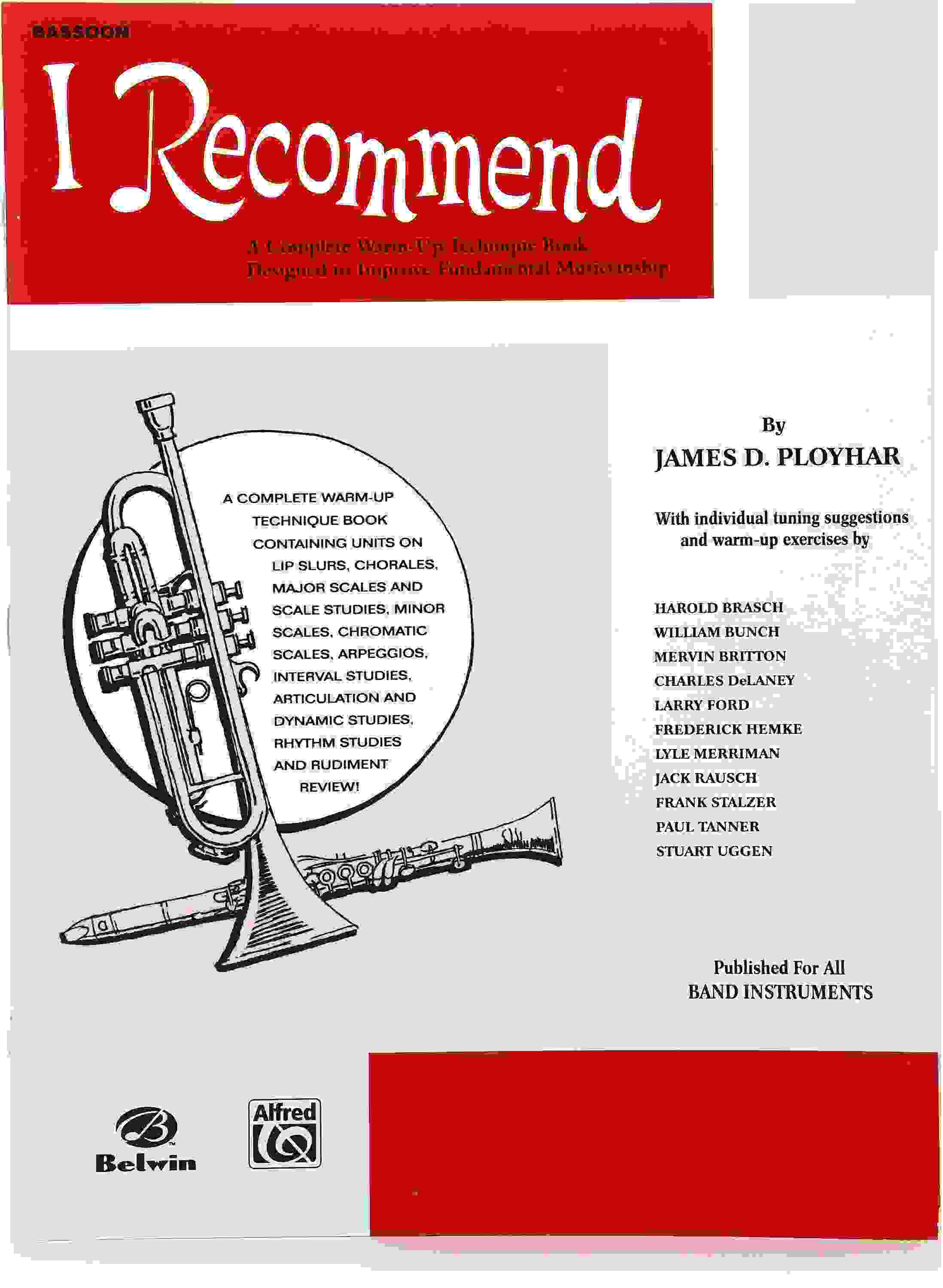 Alfred I Recommend Band Method Book - Bassoon | Sweetwater