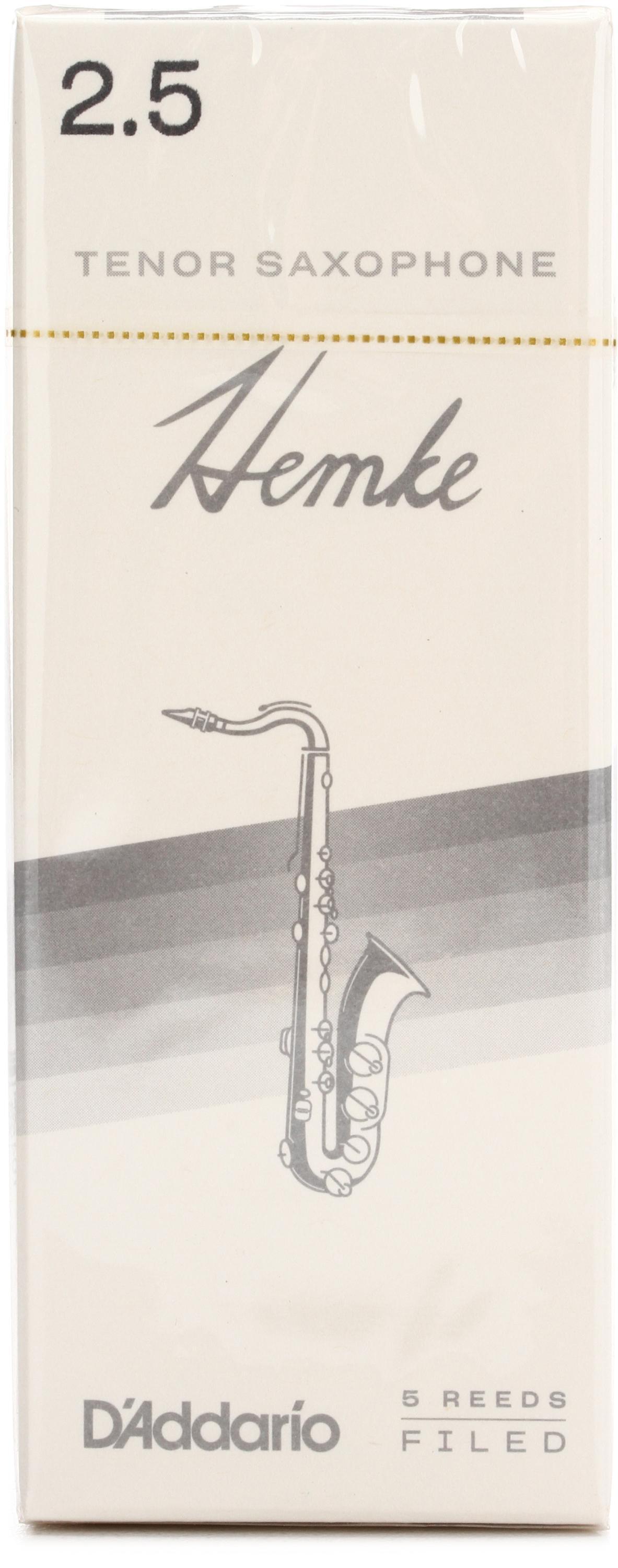 D'Addario RHKP5TSX250 - Frederick L. Hemke Tenor Saxophone Reeds - 2.5 ...