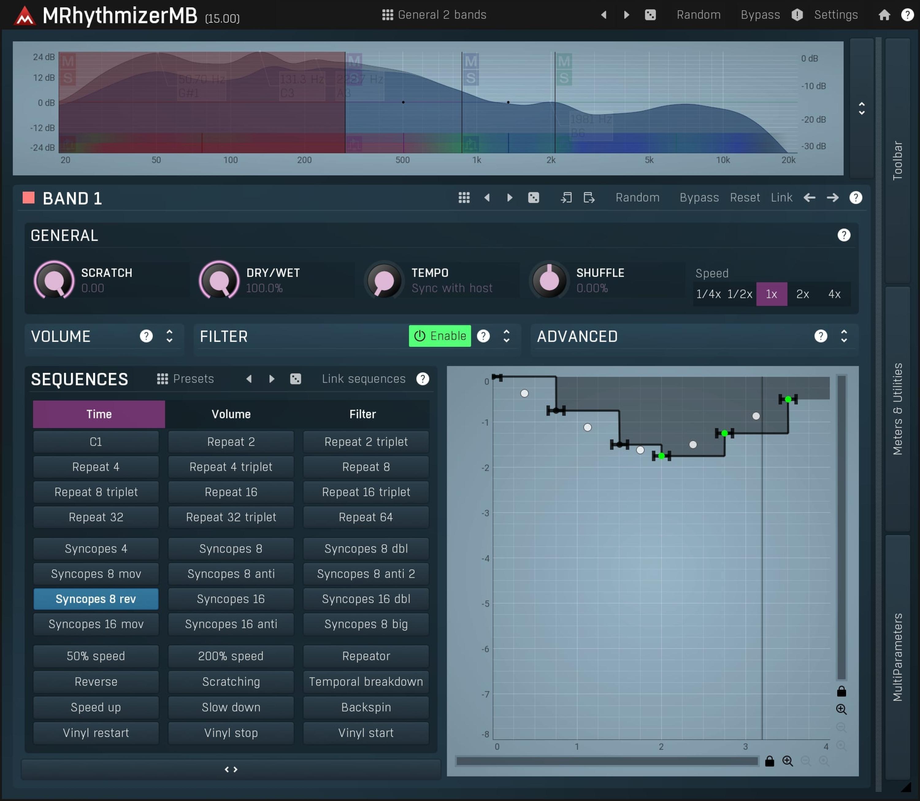 MeldaProduction MRhythmizerMB Time-manipulation Effect and Multiband ...