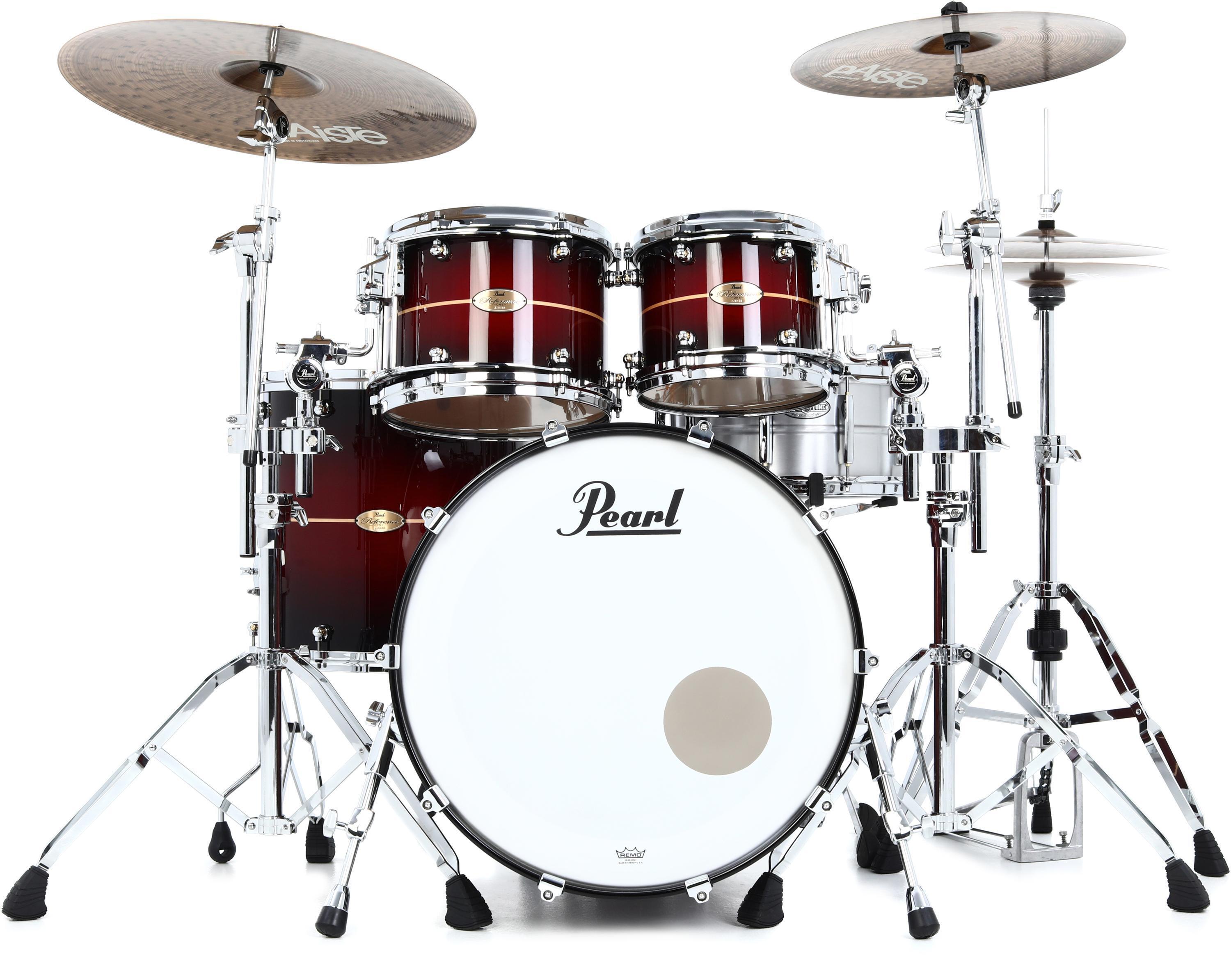 Pearl Reference One 4-piece Shell Pack - Natural Banded Redburst ...