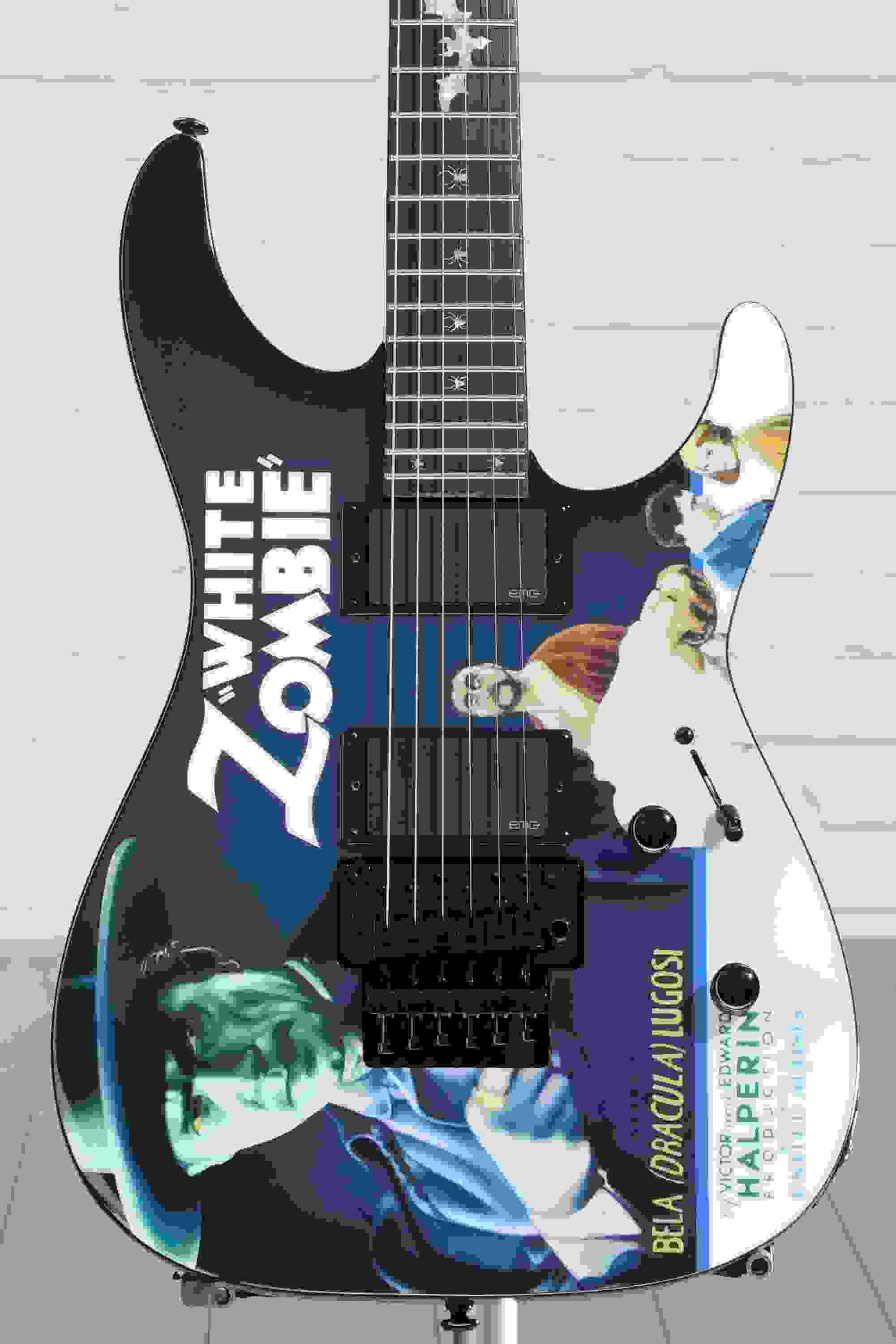 ESP LTD Kirk Hammett Signature KH-WZ White Zombie Electric Guitar ...