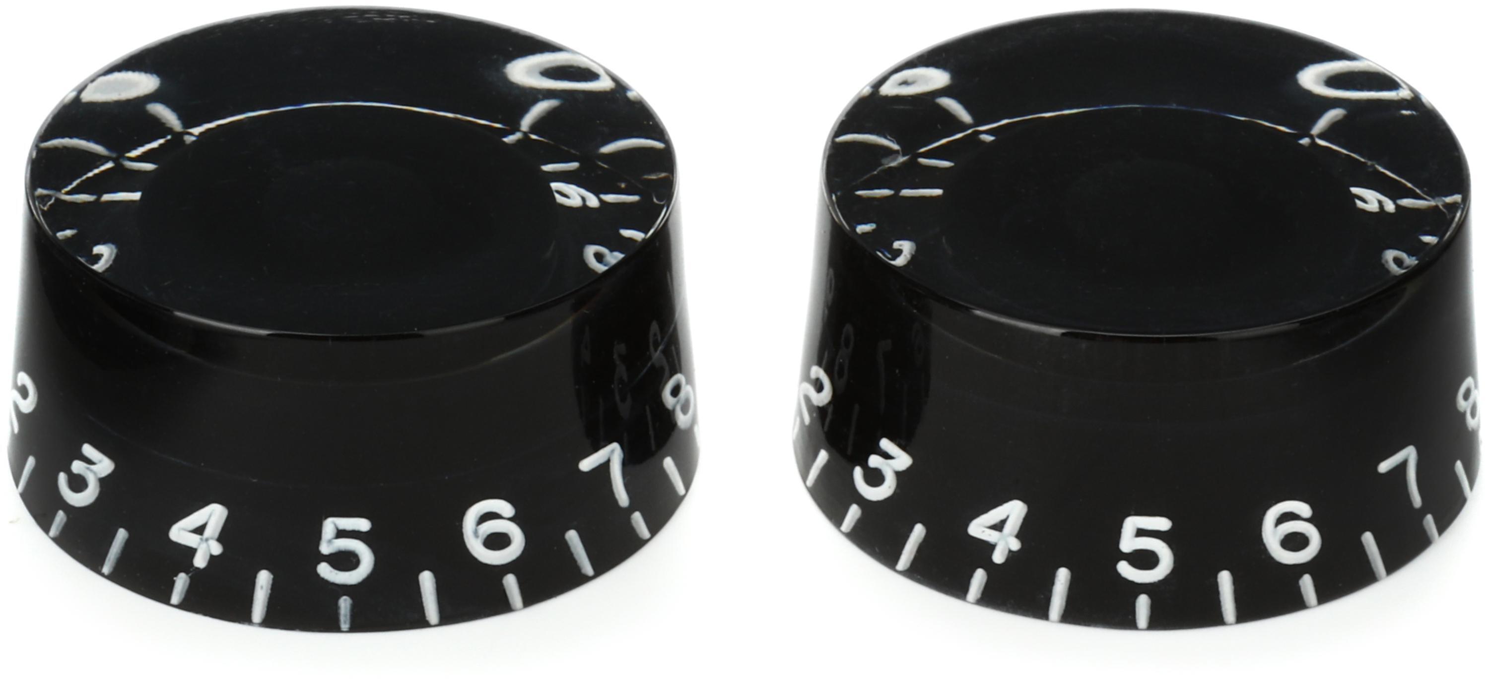 AllParts Vintage-style Speed Knobs 2-pack - Black | Sweetwater