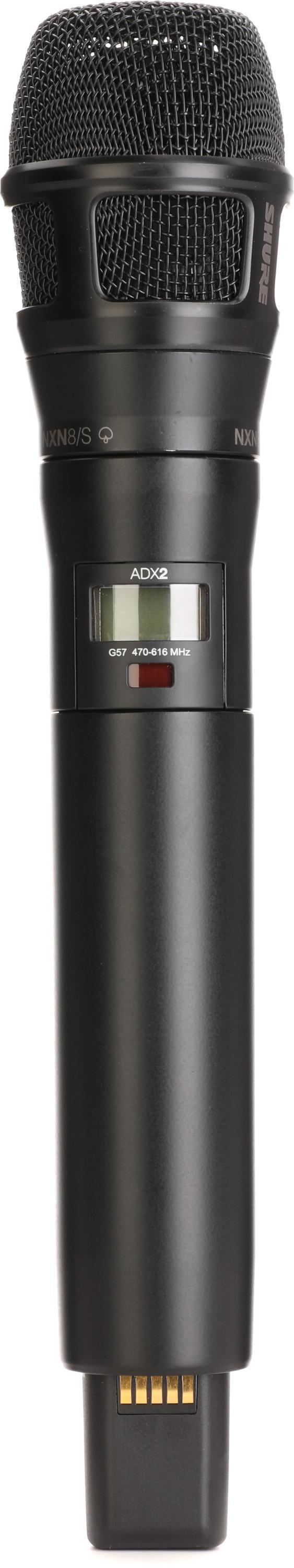 Shure ADX2/N8S Wireless Handheld Microphone Transmitter - Black | Sweetwater