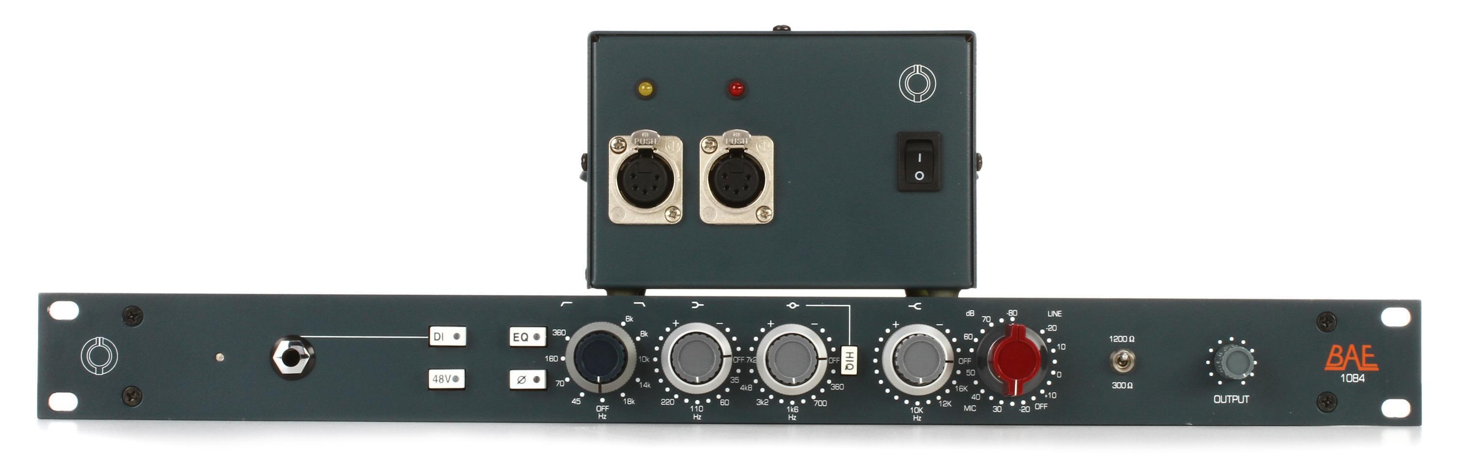 BAE 1084 Microphone Preamp & EQ with Power Supply | Sweetwater