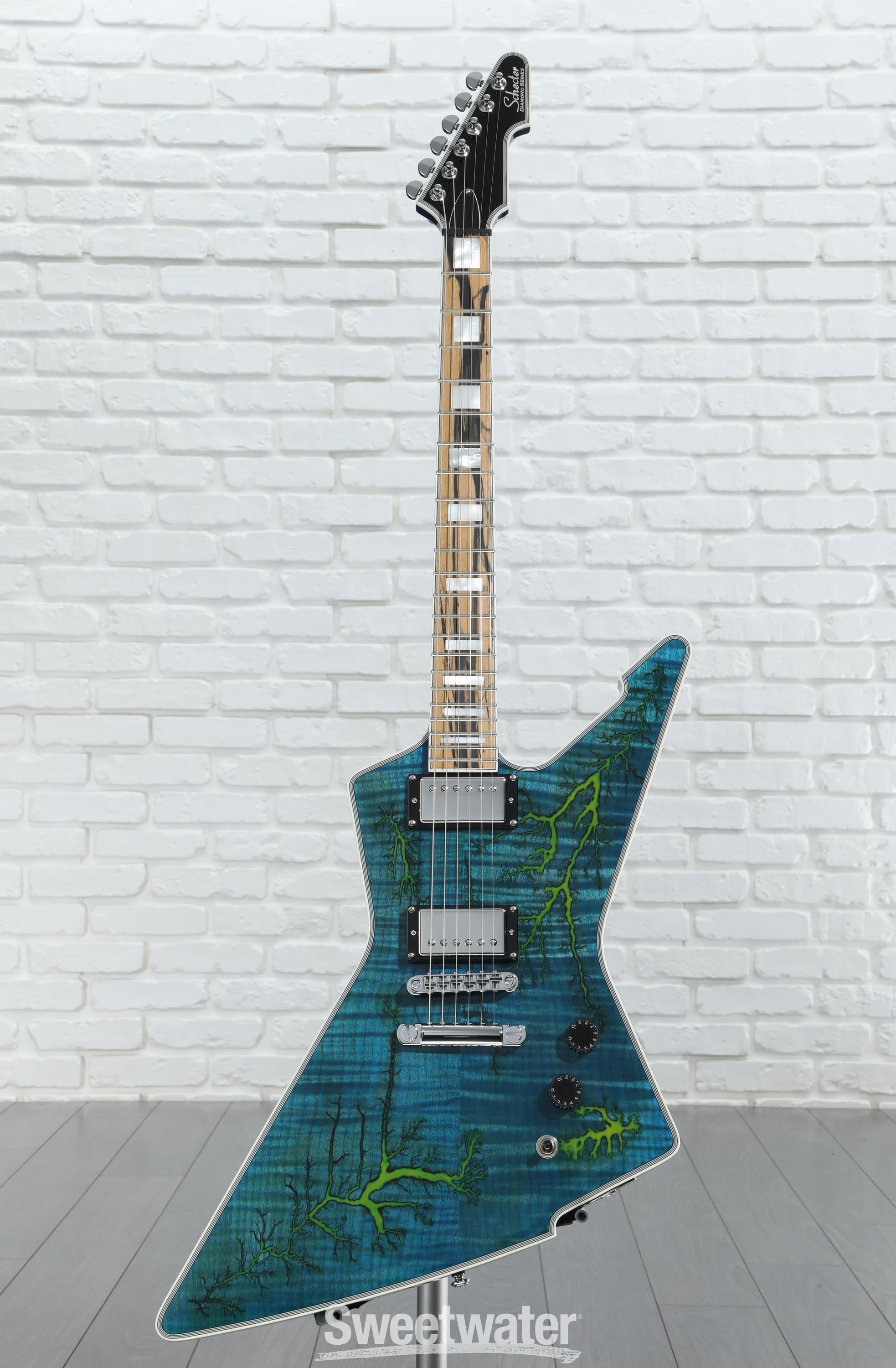 Schecter E-1 Electro Resin Electric Guitar - Yellow Electro Resin ...