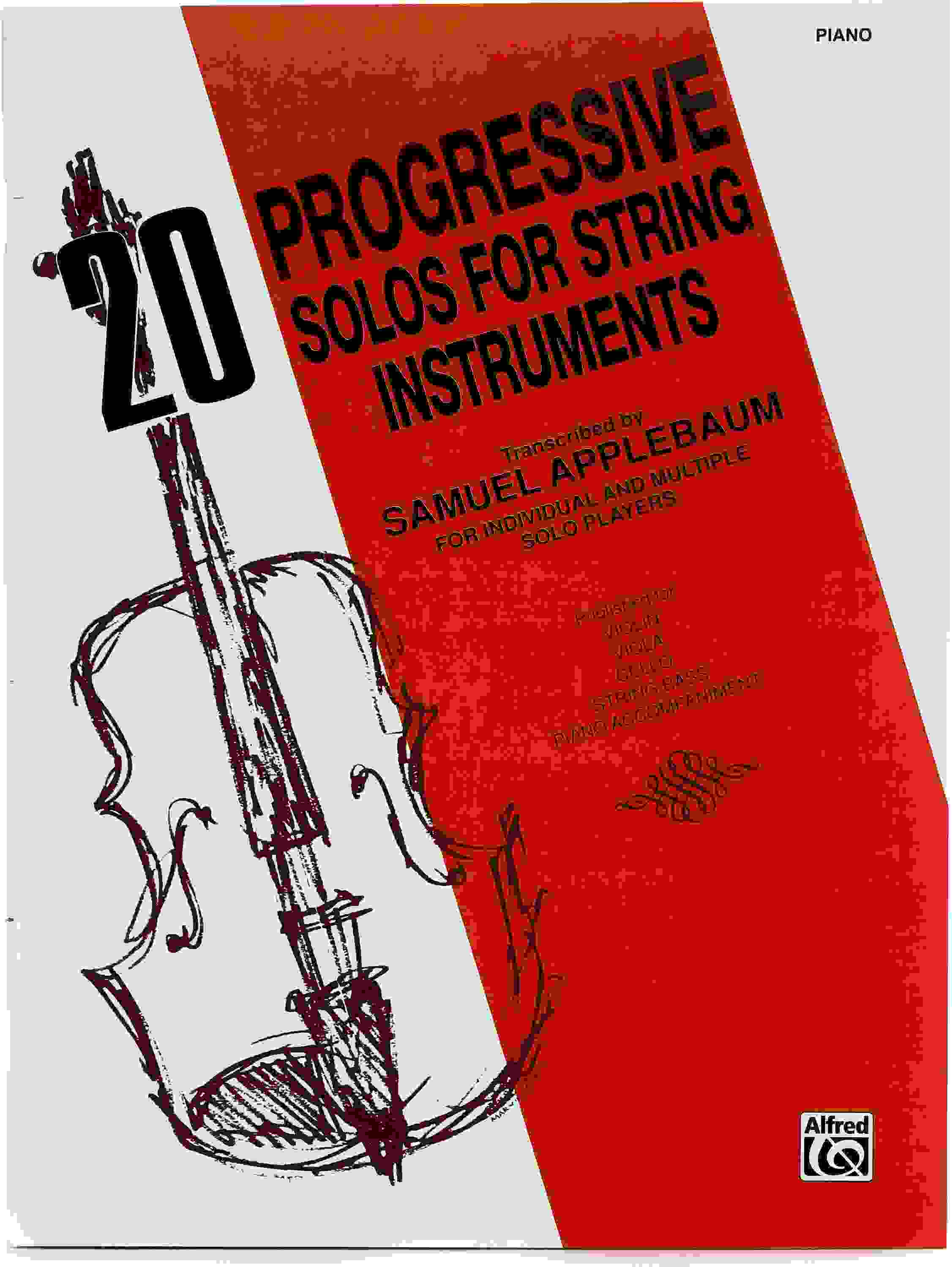 Alfred 20 Progressive Solos for String Instruments - Piano ...