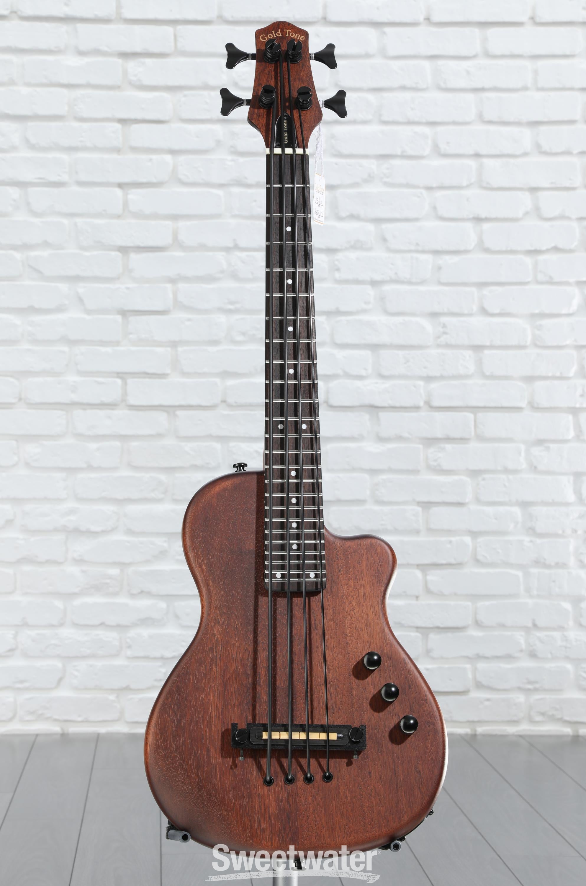 Gold Tone ME-Bass 23-inch Scale Electric MicroBass - Natural | Sweetwater