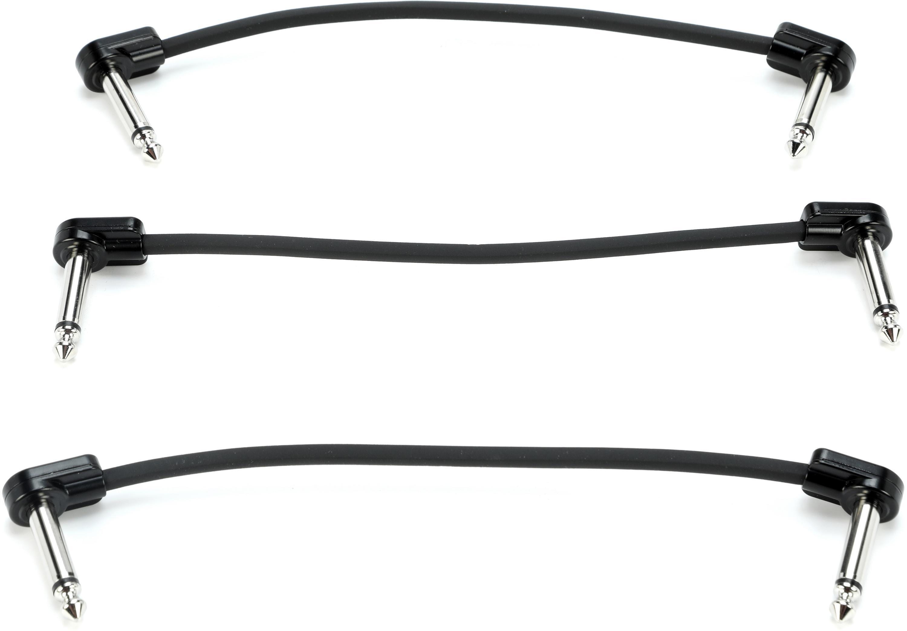 Fender Blockchain 6-inch Patch Cable Right Angle to Right Angle (3-pack ...