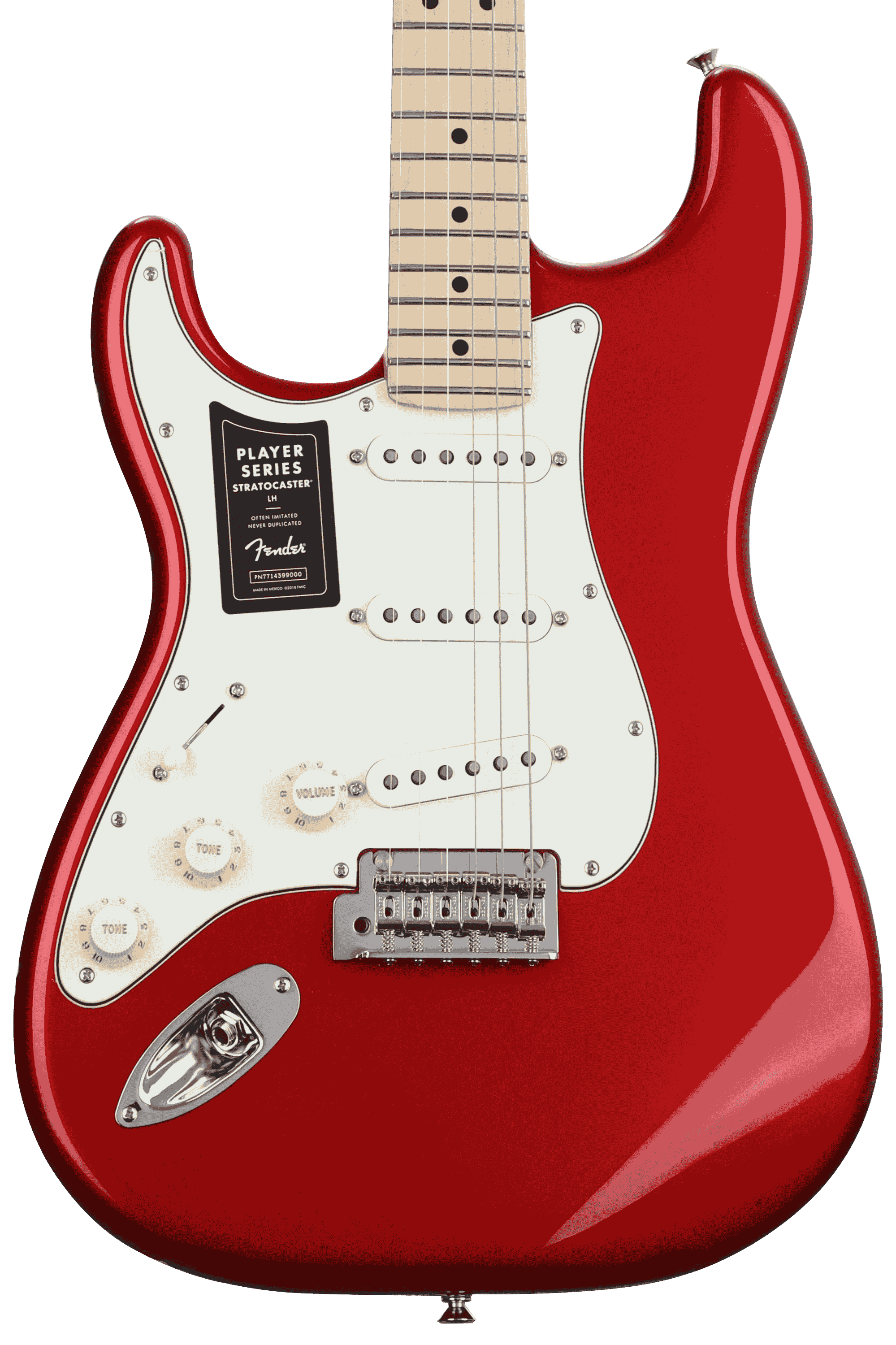 Fender Player Stratocaster Left-handed - Candy Apple Red with Maple ...