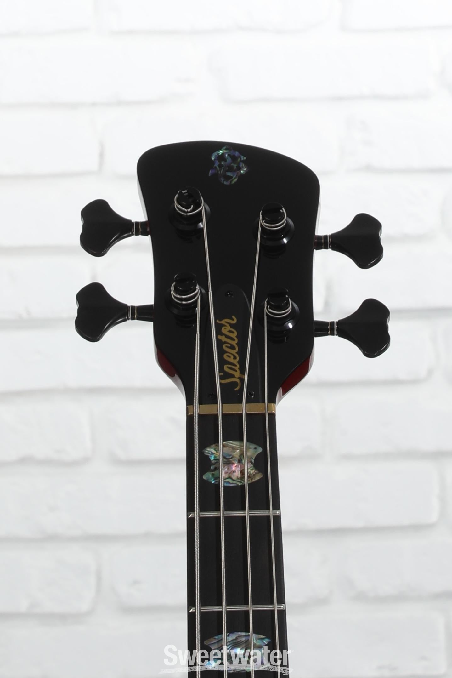 Spector Euro 4 CST Electric Bass Guitar - Natural Red Burst | Sweetwater