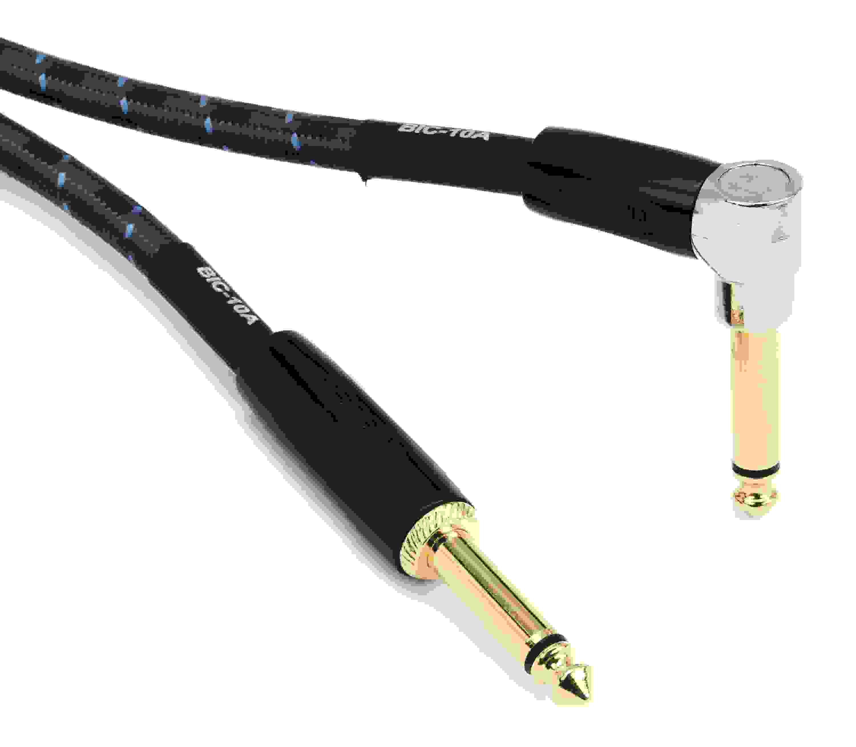 Boss BIC-10A Straight to Right Angle Instrument Cable - 10 foot | Sweetwater