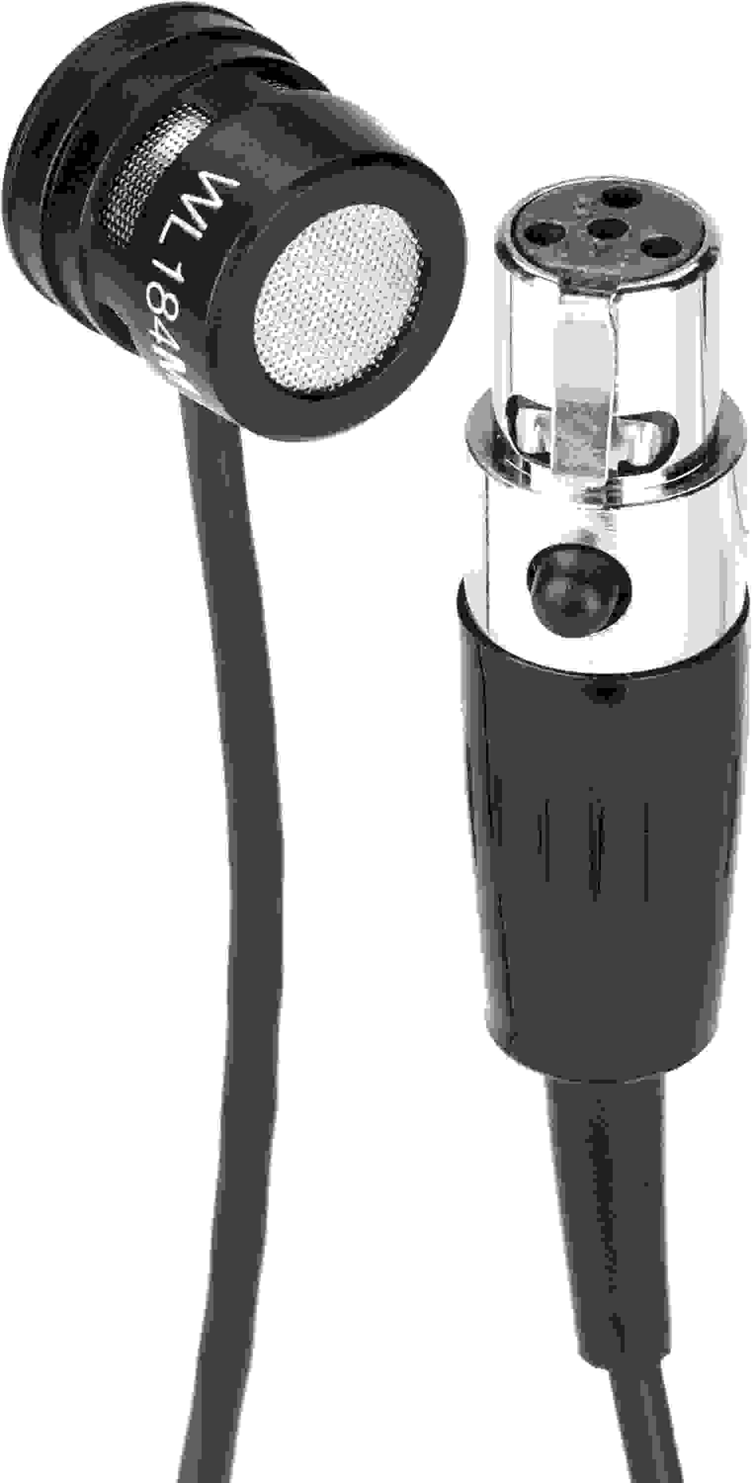 Shure WL184m Supercardioid Lavalier Microphone with TA4F Connector ...