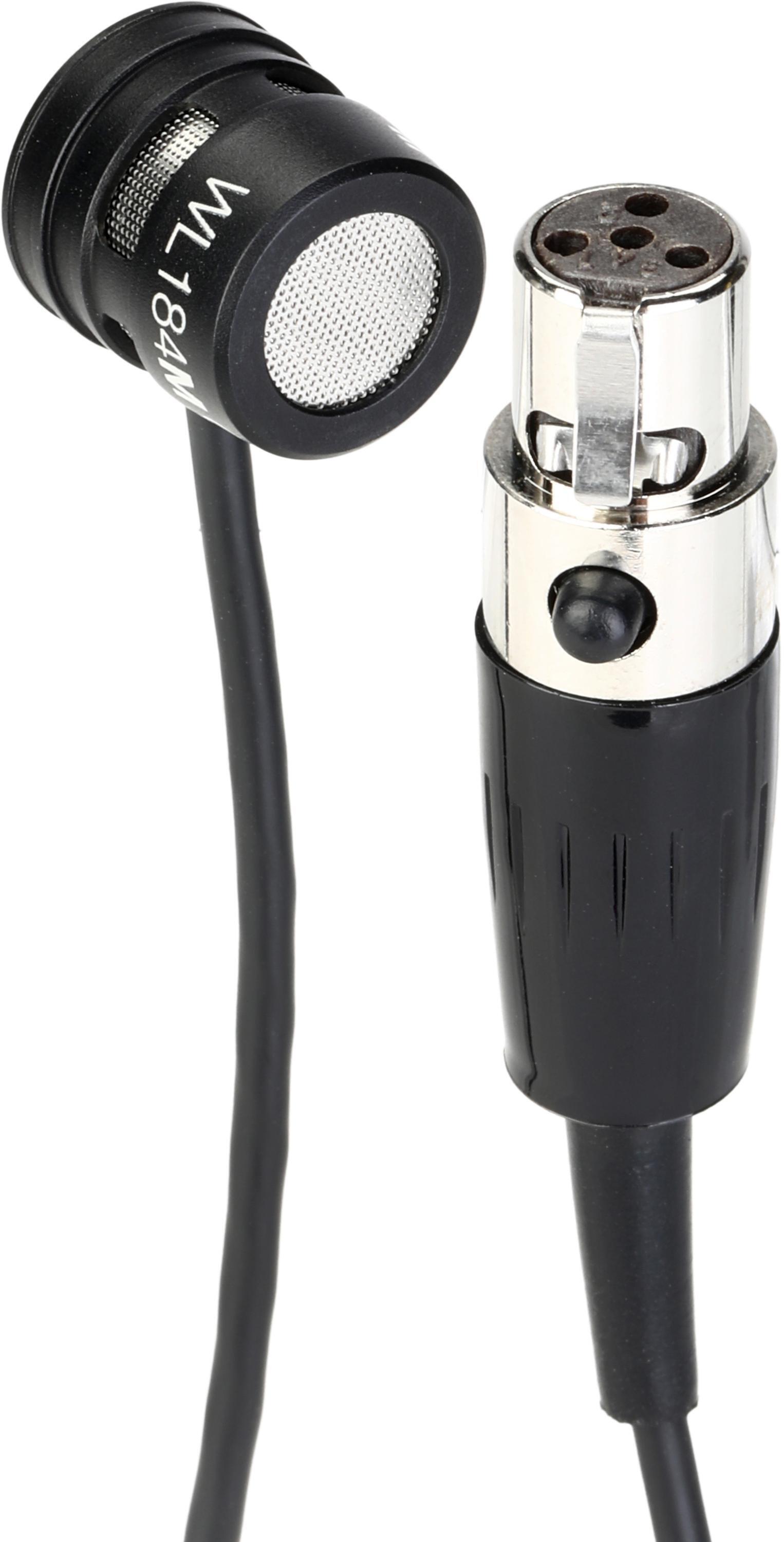 Shure WL184m Supercardioid Lavalier Microphone with TA4F Connector ...