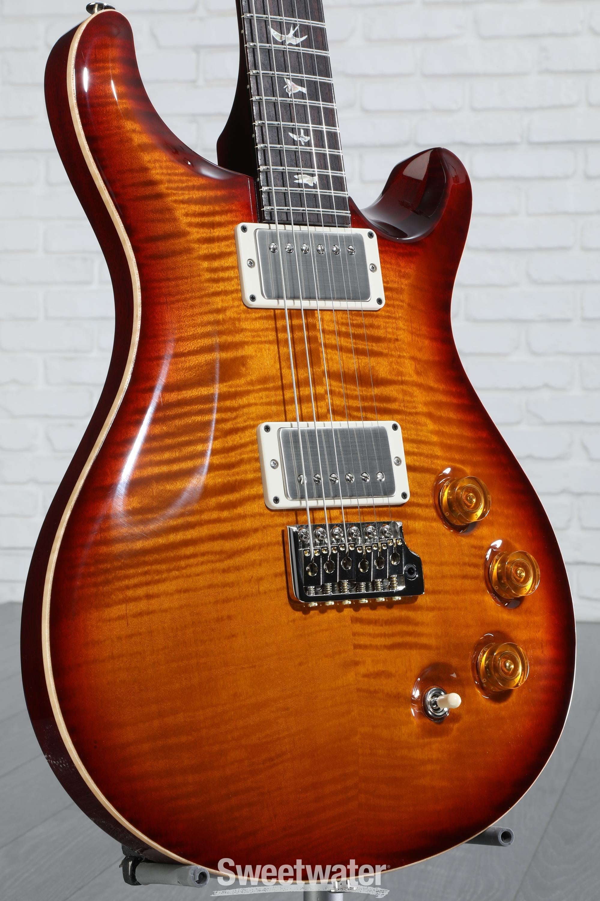 PRS DGT Electric Guitar with Bird Inlays - Dark Cherry Sunburst ...