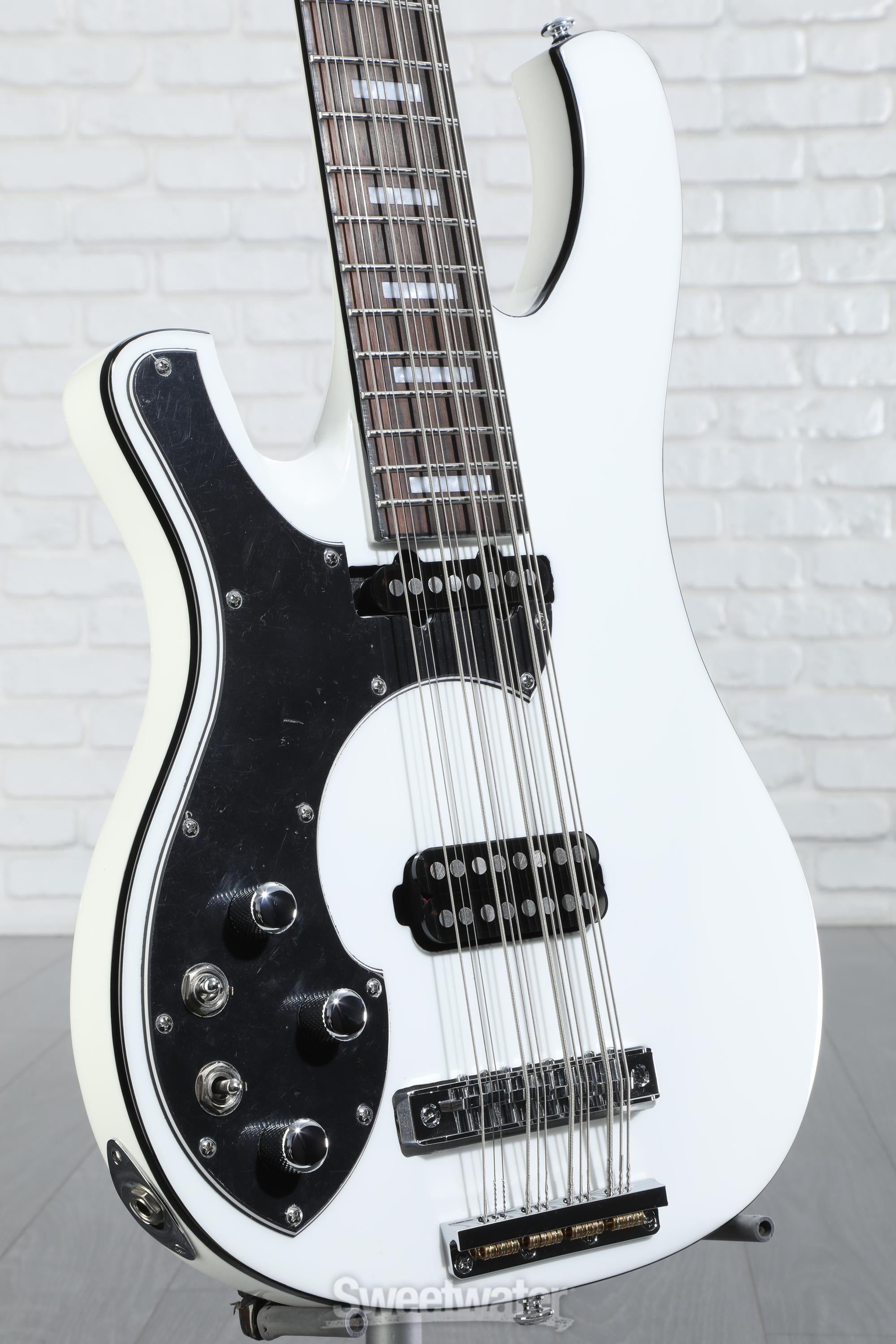 Schecter Stargazer 12 12-string Left-handed Bass Guitar - Gloss White ...