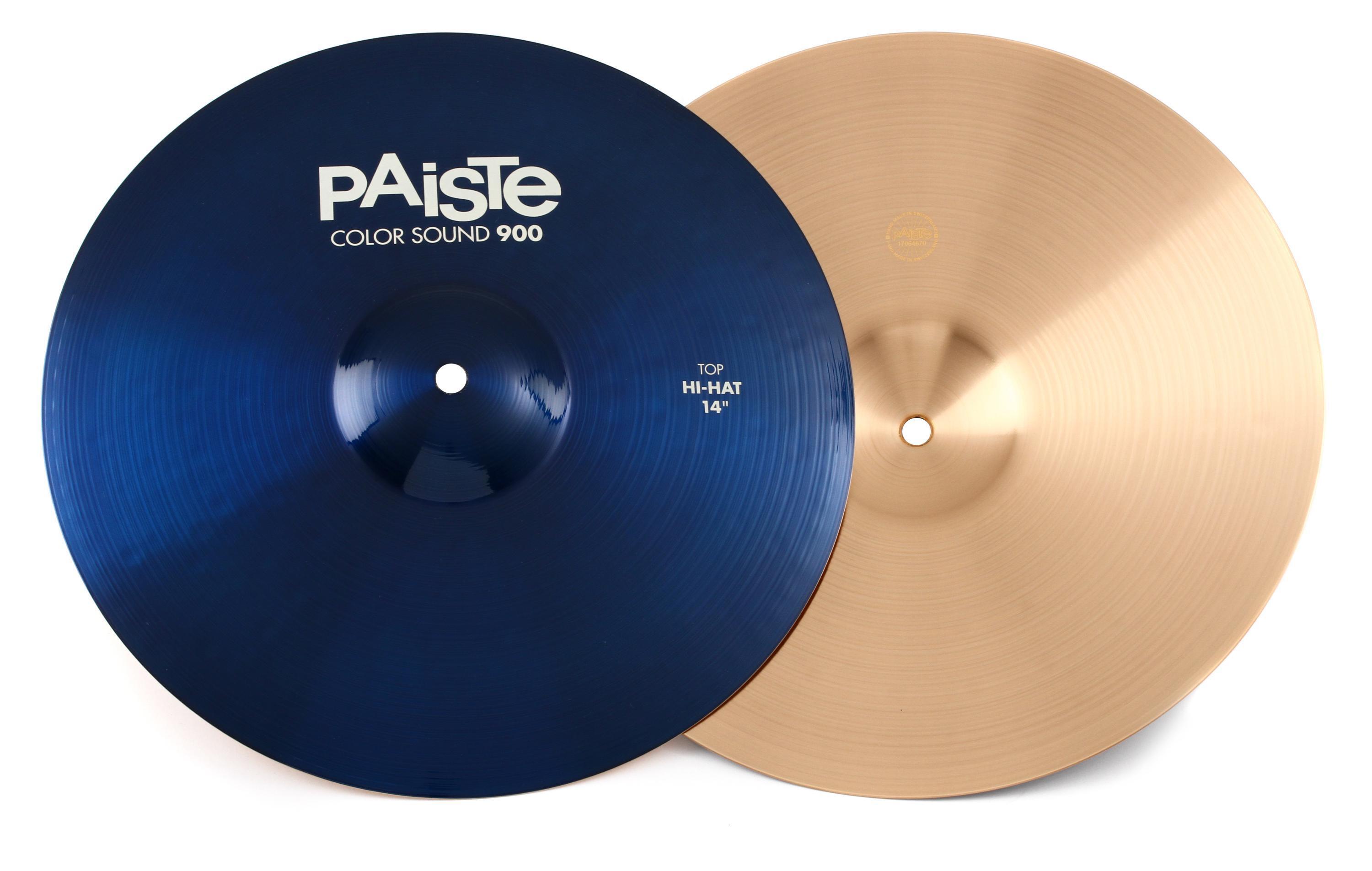 Paiste 14 inch Color Sound 900 Blue Hi-hat Cymbals | Sweetwater