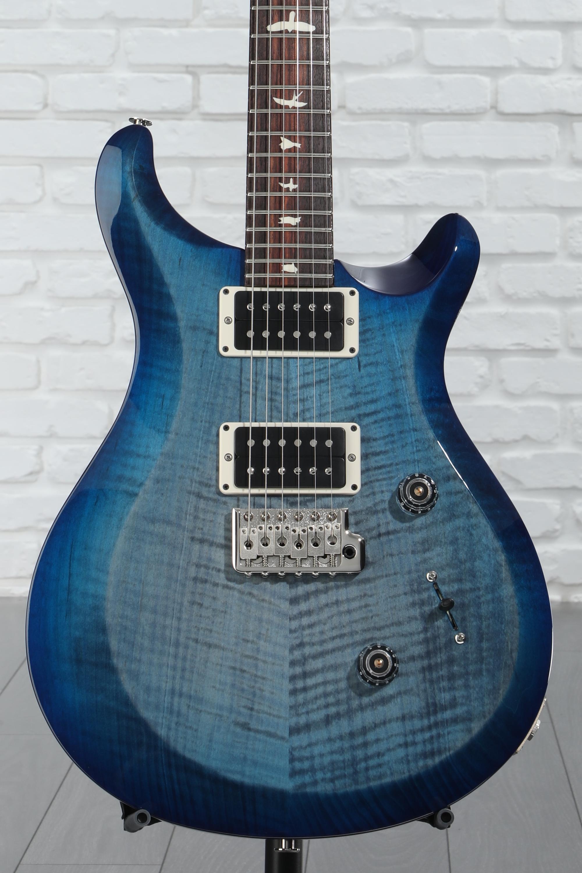PRS S2 Custom 24 Electric Guitar - Faded Gray Black Blue Burst | Sweetwater