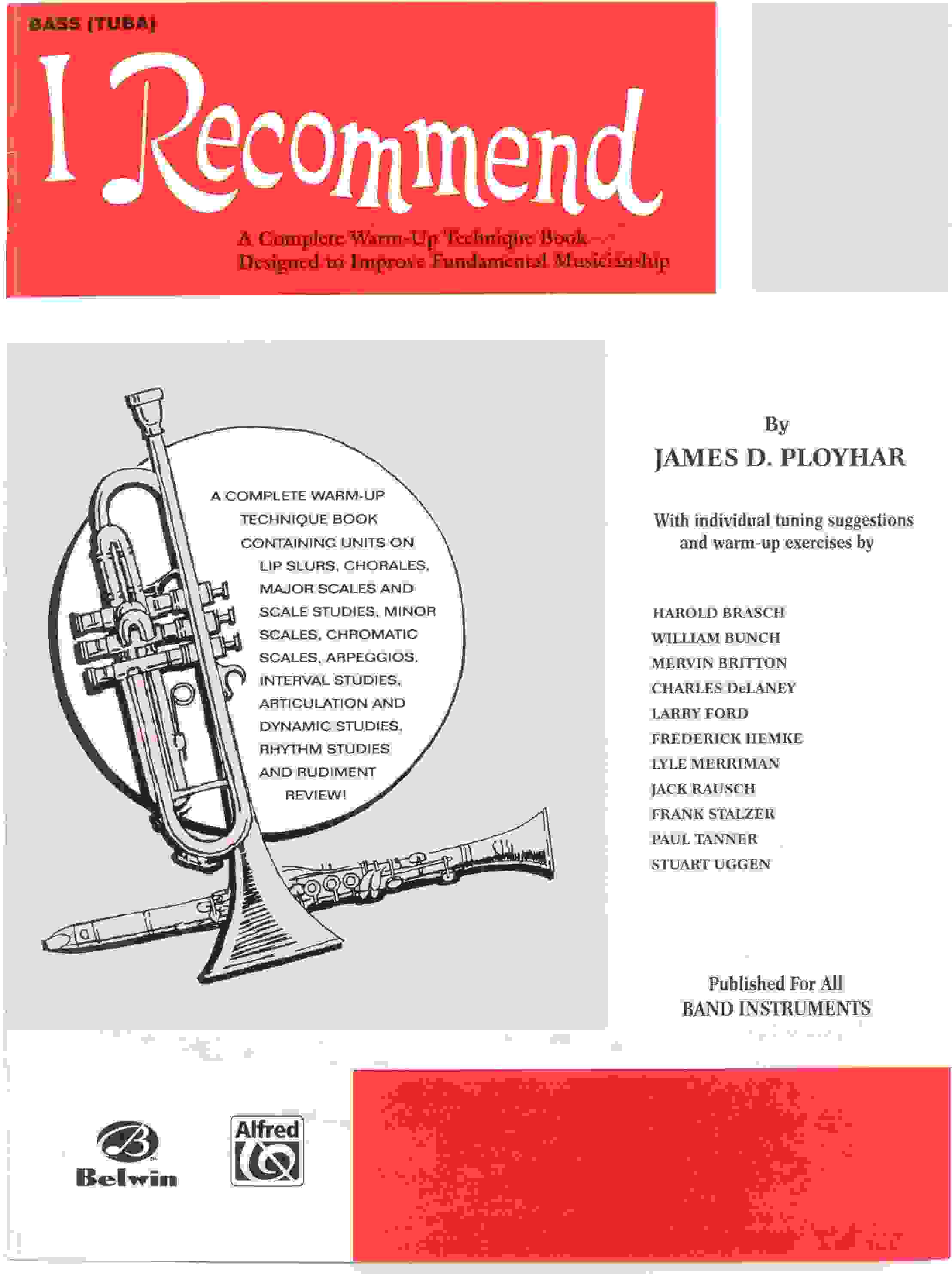 Alfred I Recommend Band Method Book - Tuba | Sweetwater