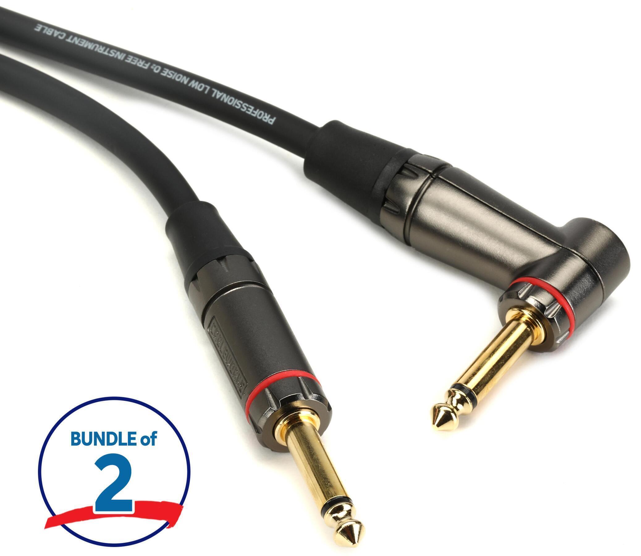 Gator Cableworks Headliner Series Instrument Cable (2 Pack) - 10 foot ...