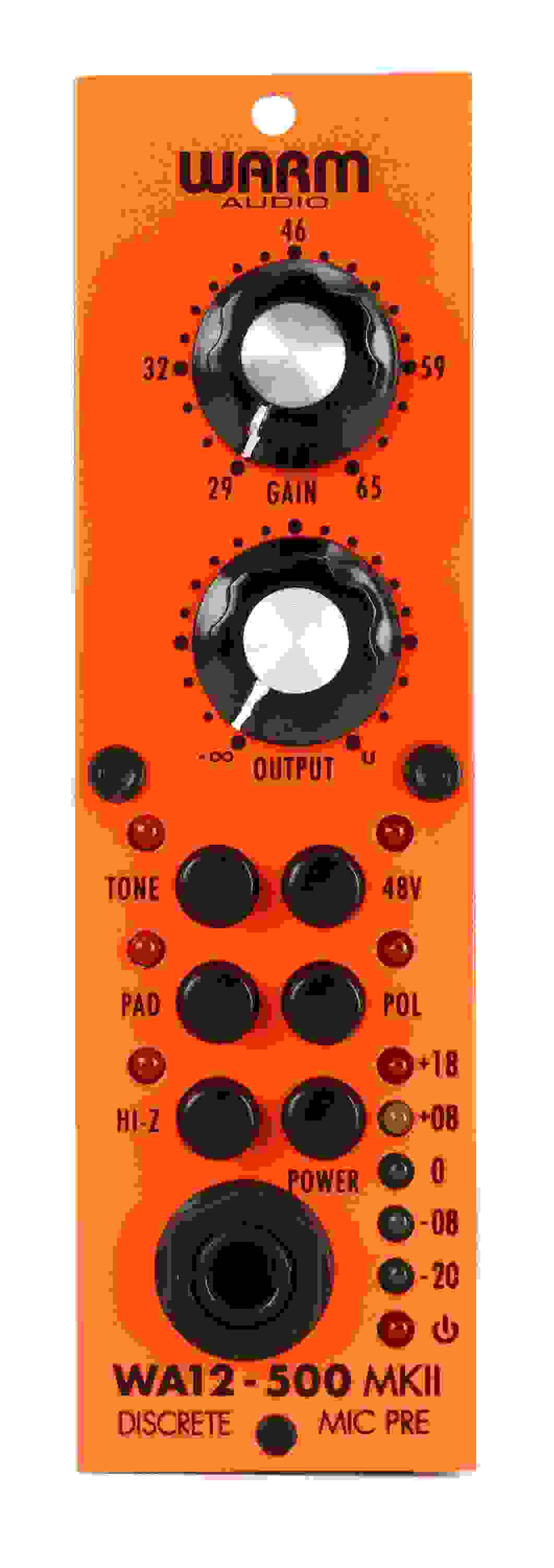 Warm Audio WA12-500 MKII 500 Series Discrete Microphone Preamp with DI ...