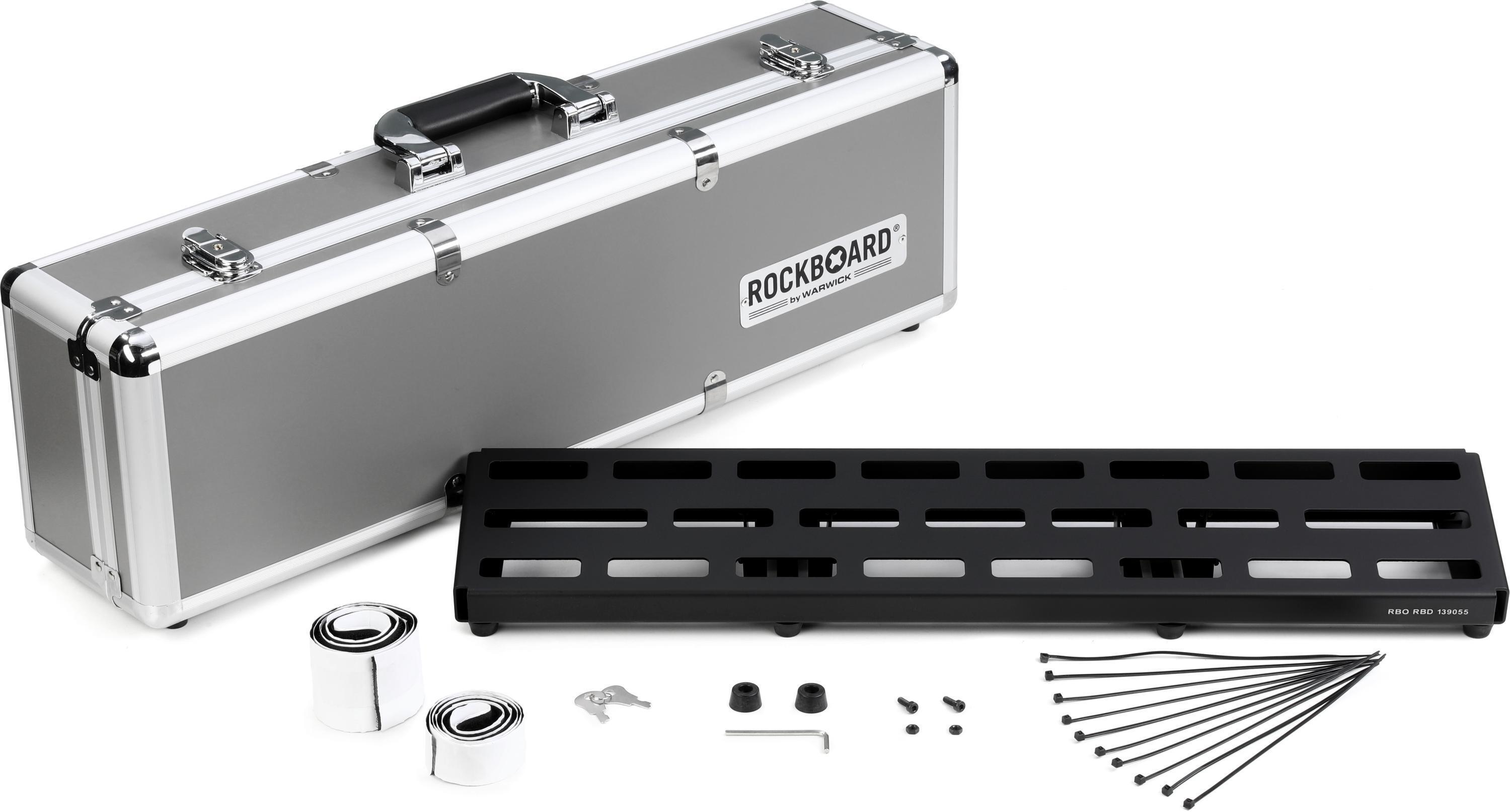 RockBoard by Warwick Duo 2.2 Pedalboard with Flight Case | Sweetwater
