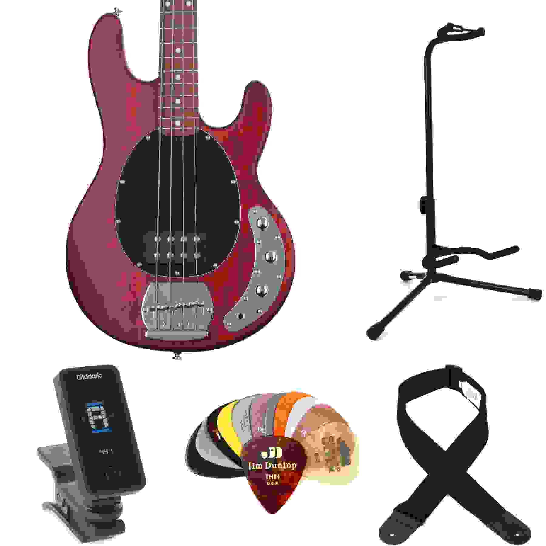 Sterling By Music Man StingRay RAY4 Bass Guitar Essentials Bundle ...