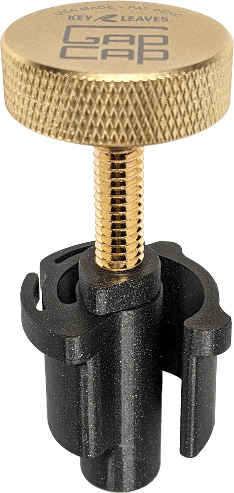 Key Leaves GapCap Tenor Saxophone End Cap - Gold Satin | Sweetwater