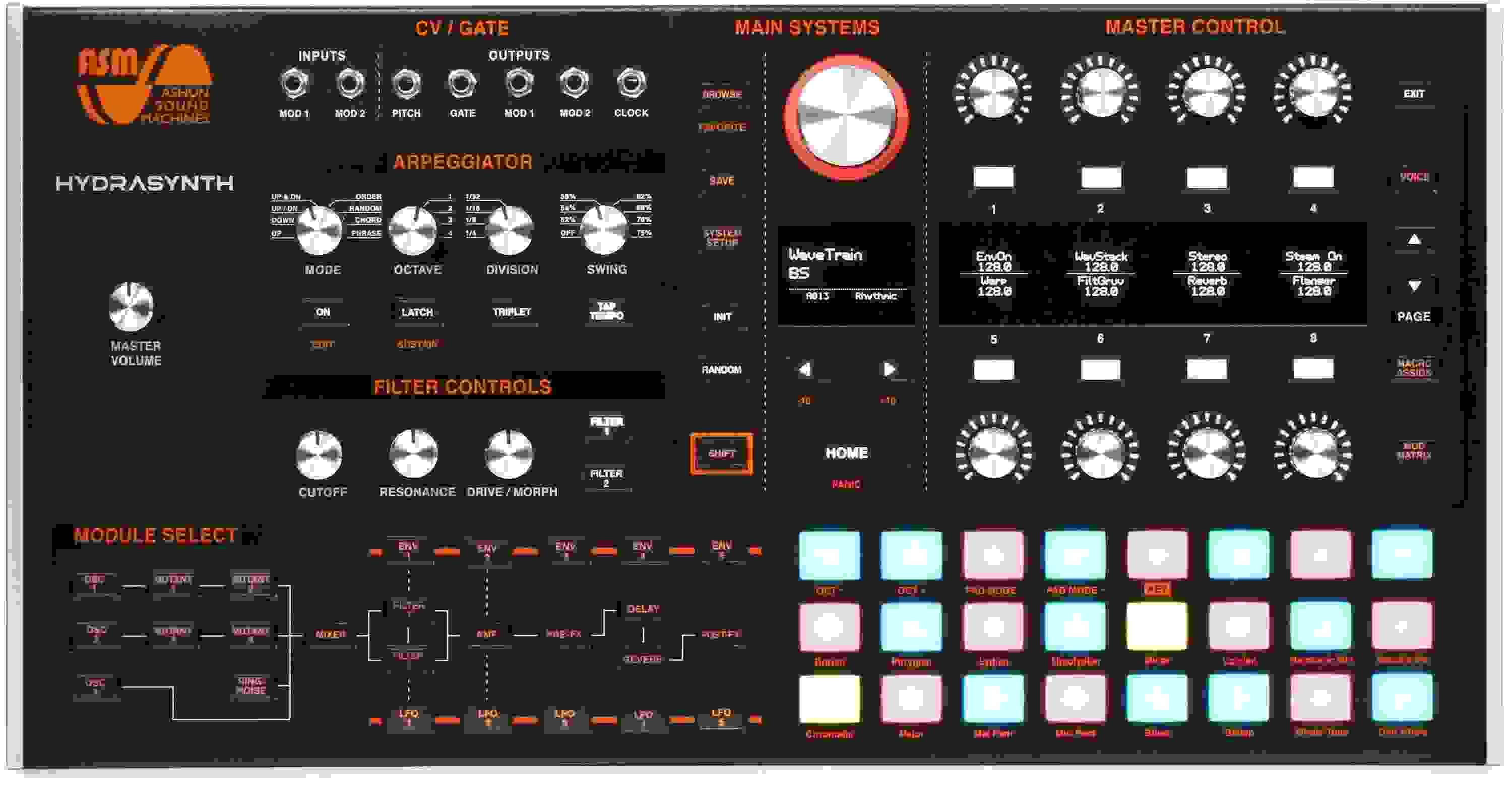 ASM Hydrasynth Desktop 8-voice Polyphonic Wave Morphing Synthesizer ...