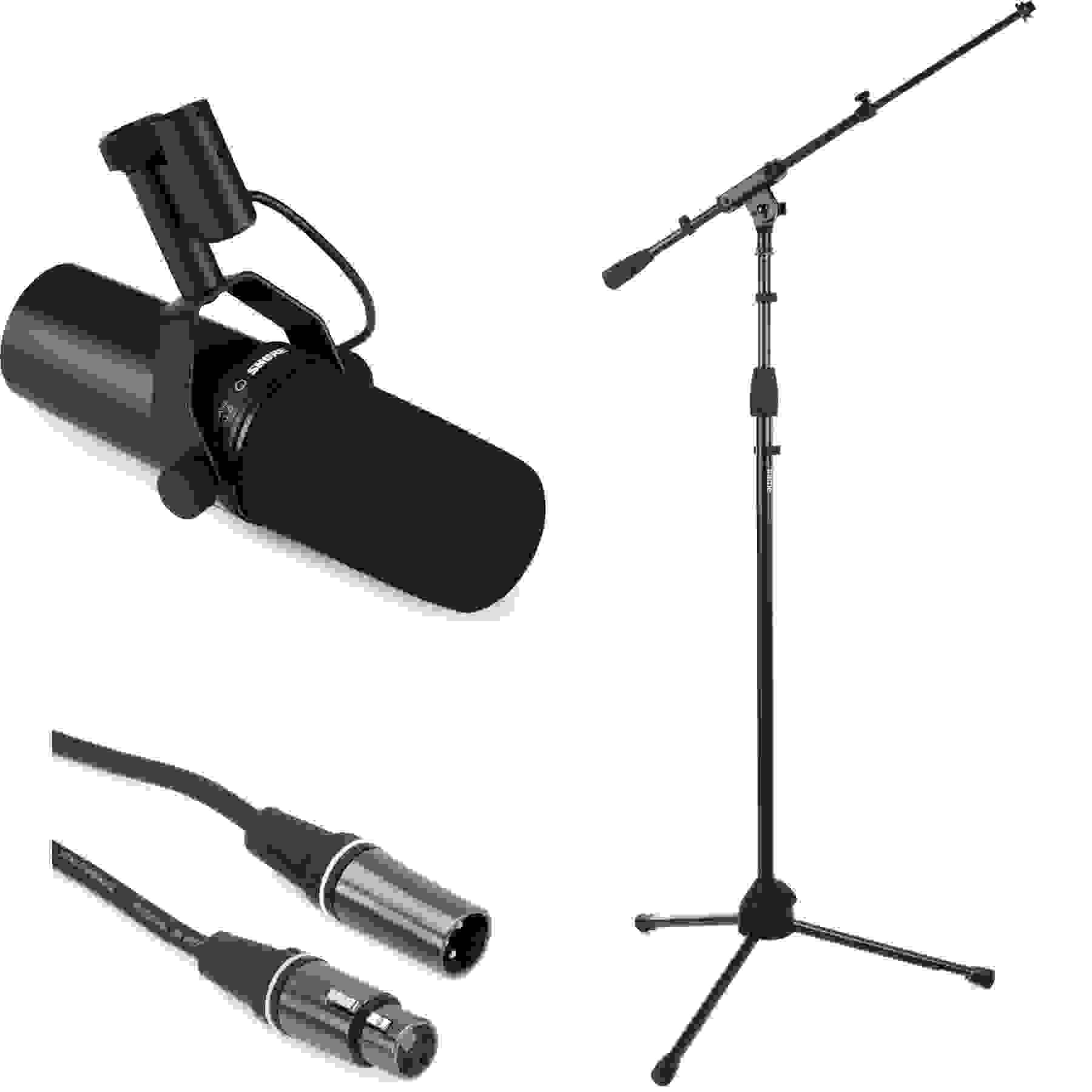 Shure SM7dB Active Dynamic Microphone with Stand and Cable | Sweetwater