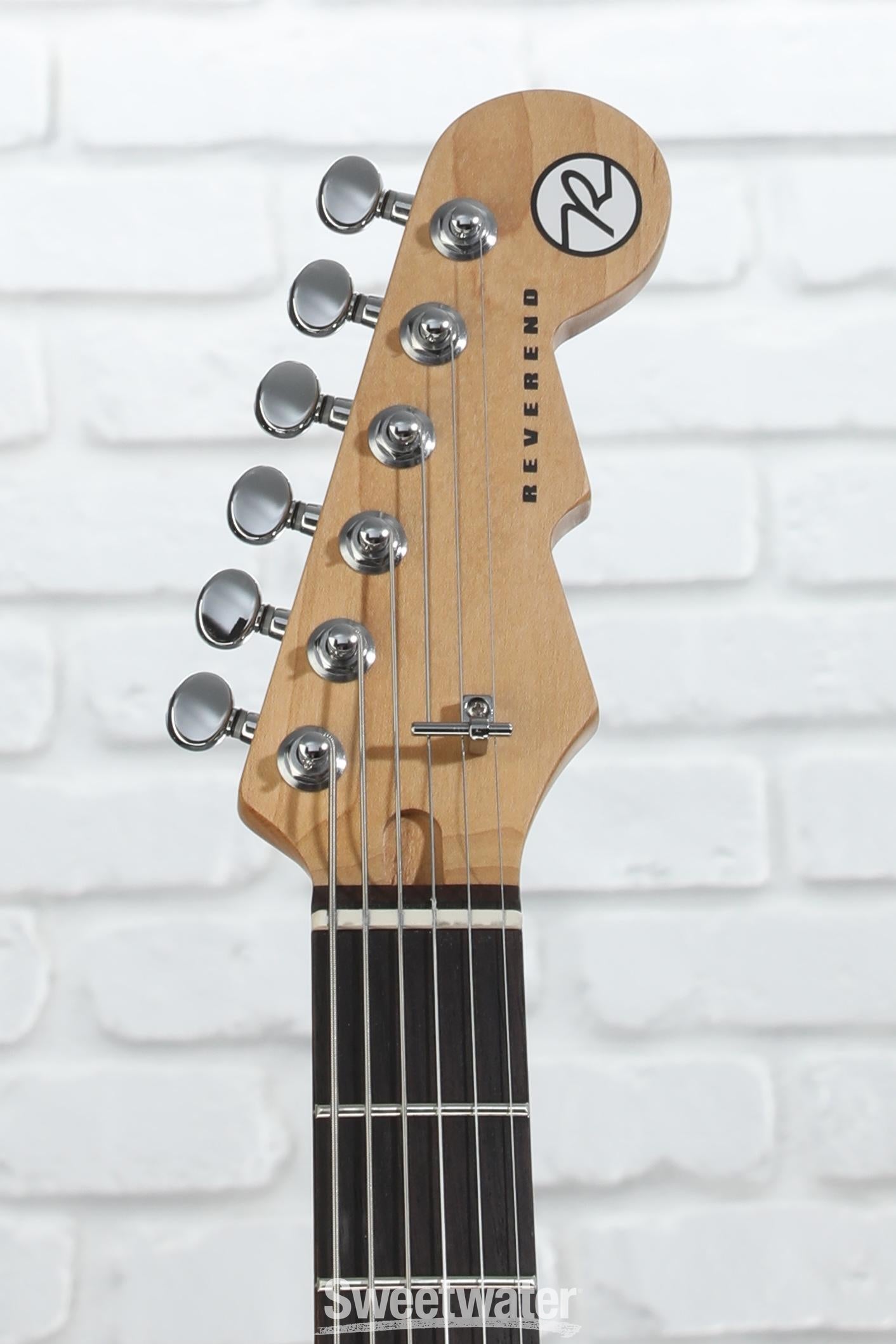 Reverend Descent W Baritone Electric Guitar - Transparent White ...