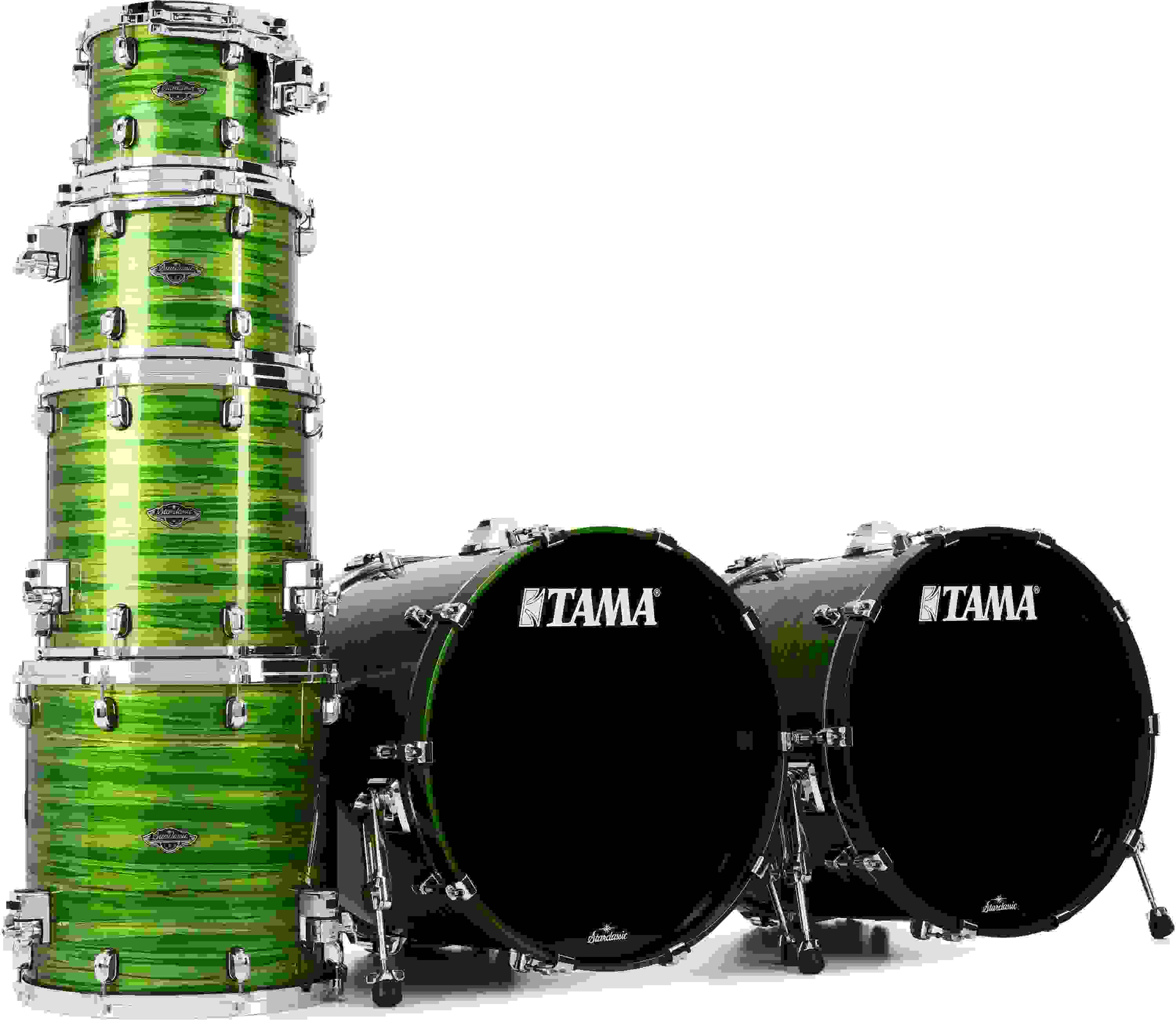 Tama Starclassic Walnut/Birch 6-piece Shell Pack - Lacquer Shamrock ...