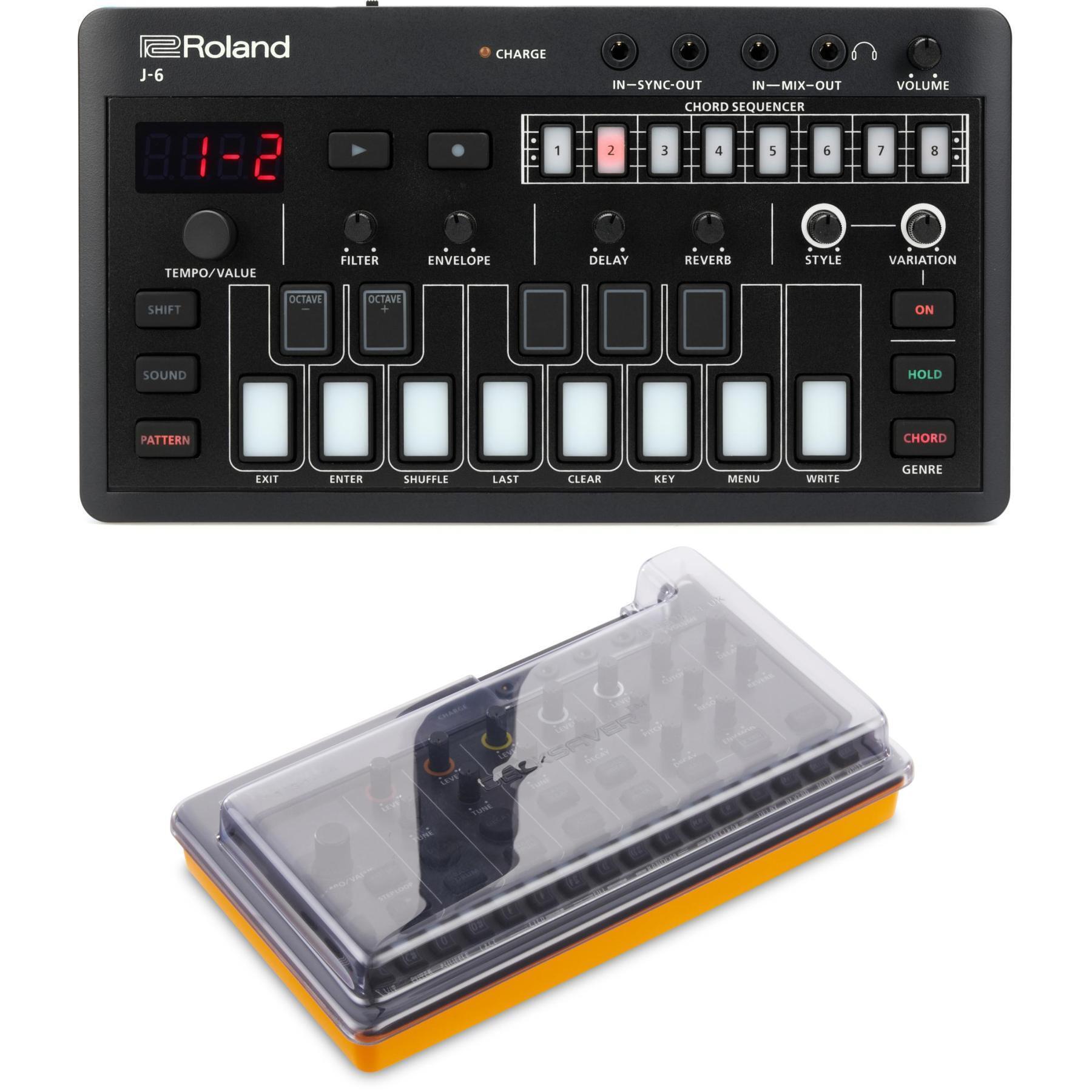 Roland AIRA Compact J-6 Chord Synthesizer with Decksaver Cover | Sweetwater