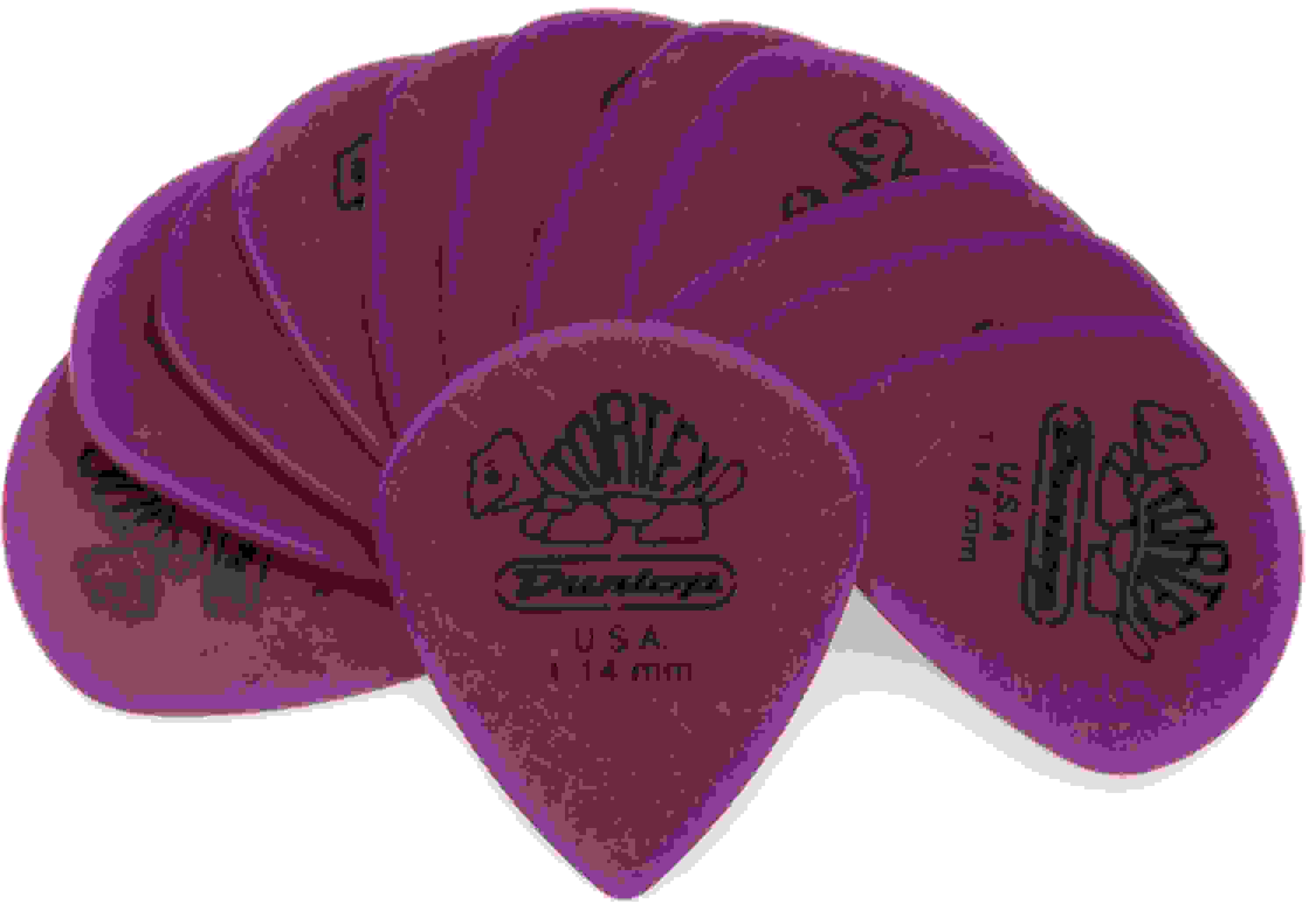 Dunlop Tortex Jazz III XL Guitar Picks - 1.14mm Purple (12-pack ...