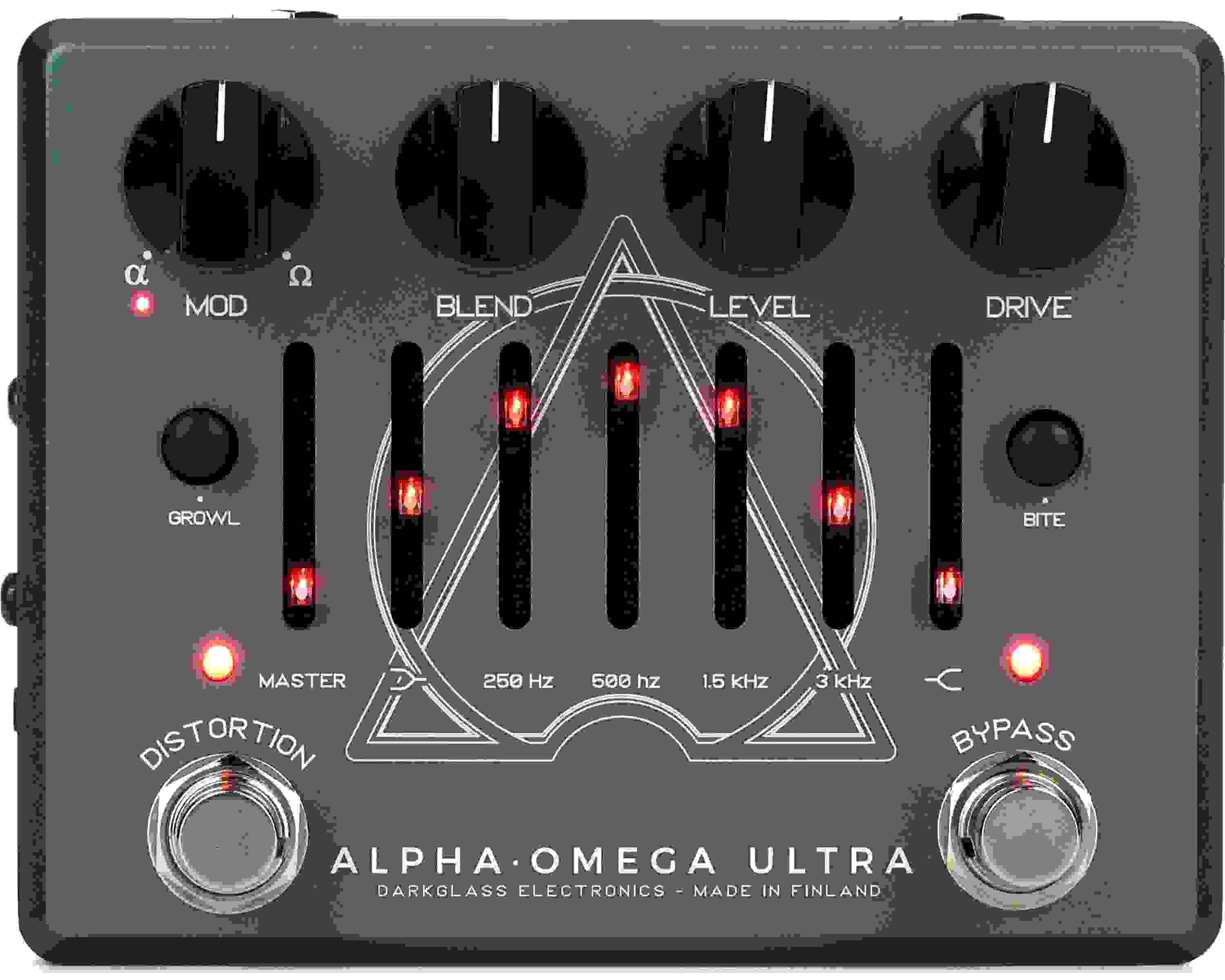 Darkglass Alpha Omega Ultra Dual Bass Preamp/OD Pedal with Aux In ...