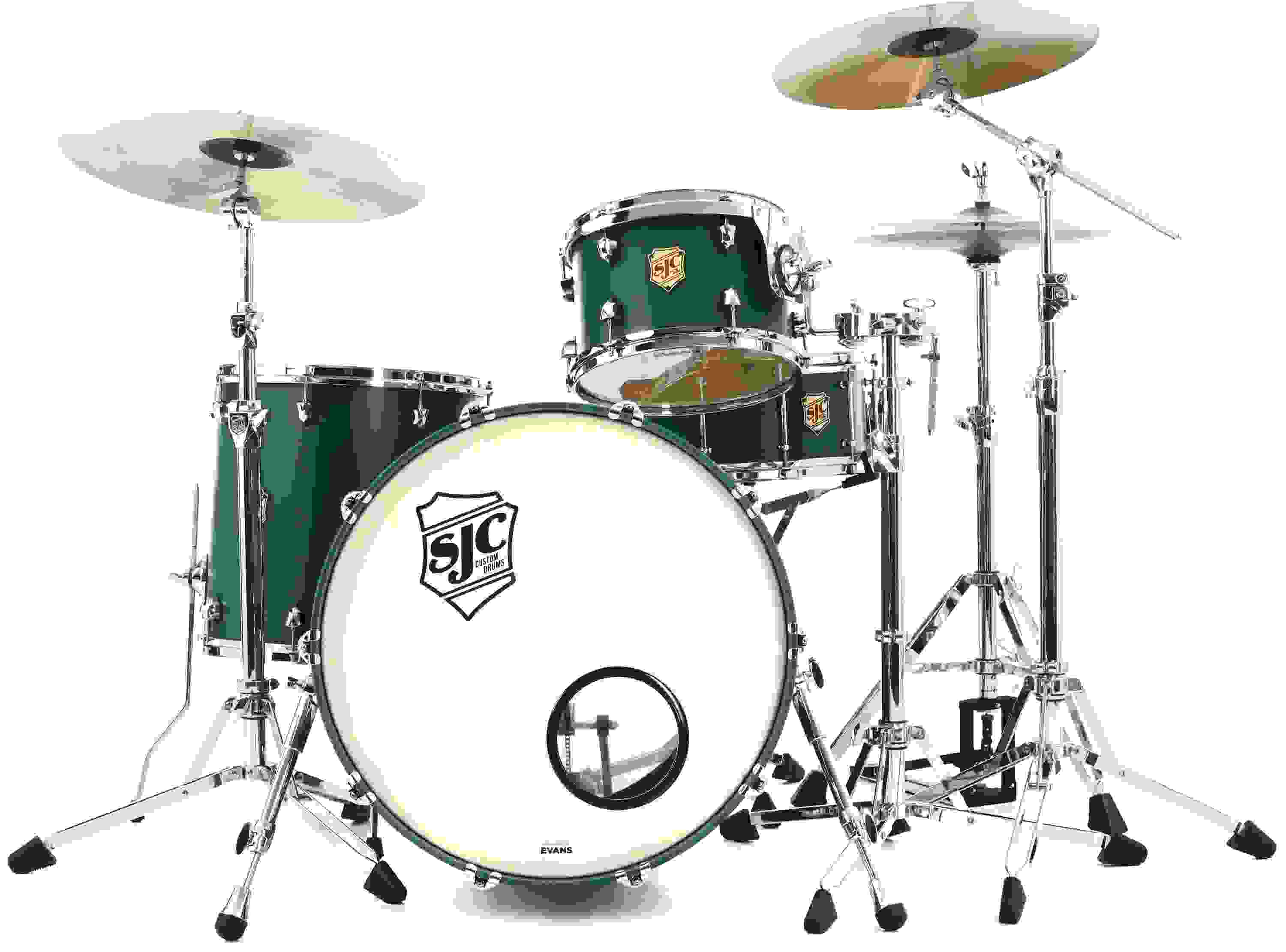 SJC Custom Drums Tour Series 3-piece Shell Pack - Autumn Hunter, Sweetwater Exclusive