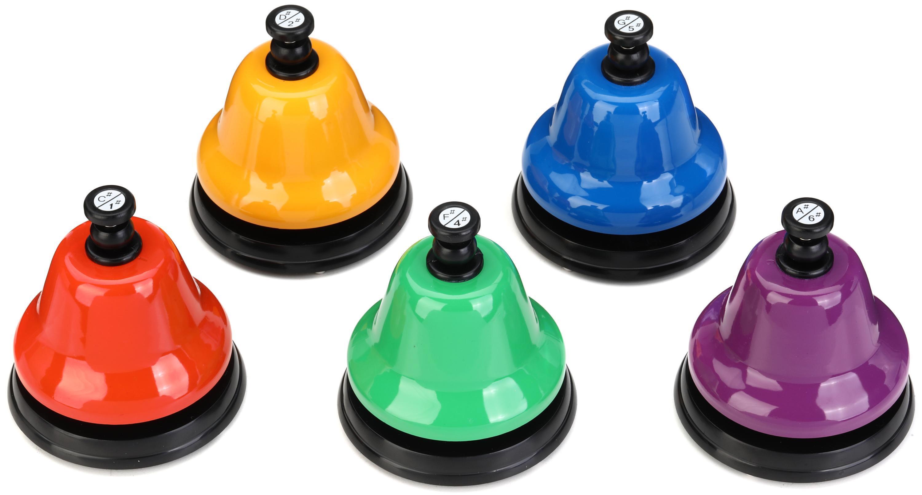 Rhythm Band Chroma-Notes 5-note Desk Bell Set | Sweetwater