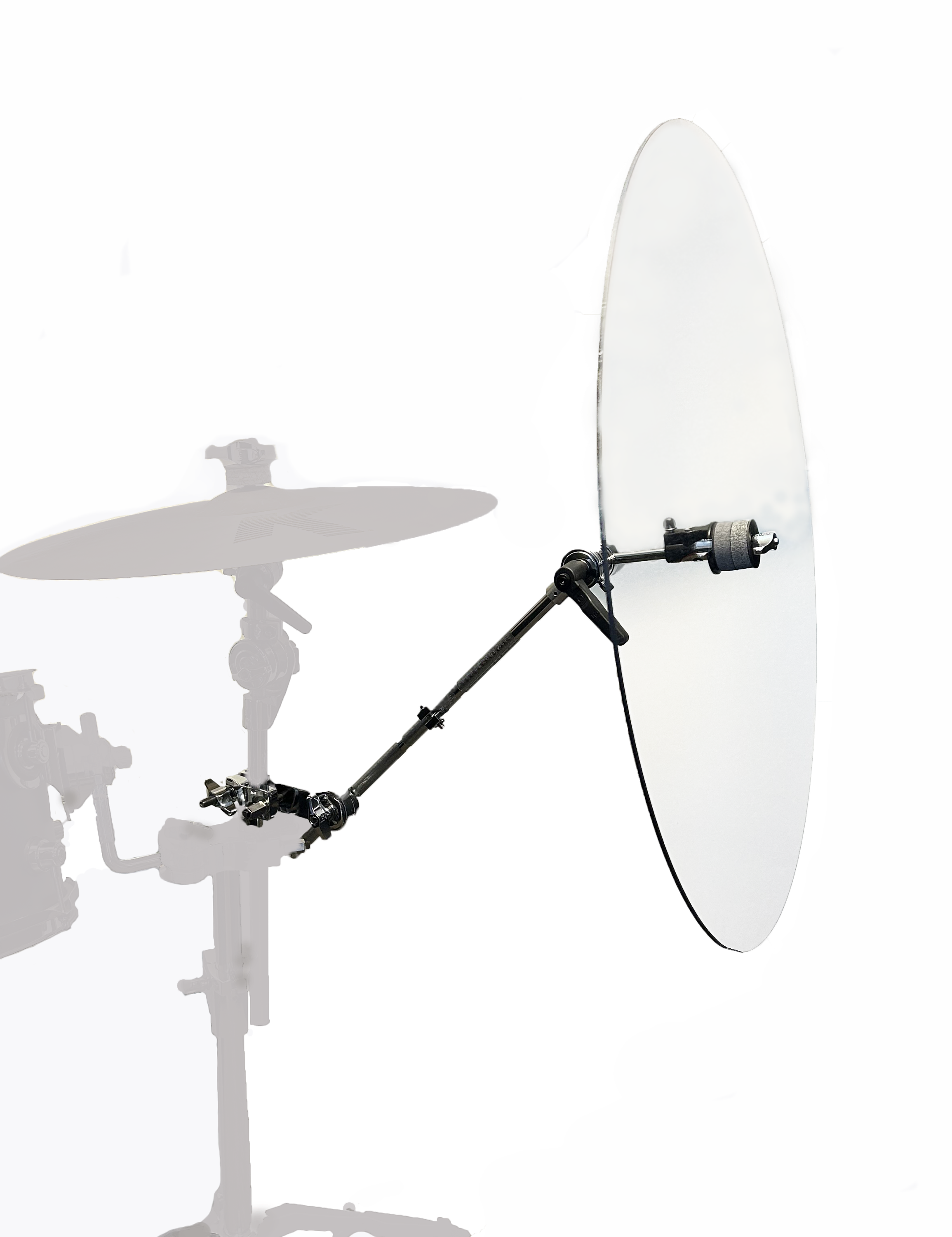 ClearSonic FLECTOR24 Cymbal Shield with DW Mega Clamp Boom Arm - 24 ...