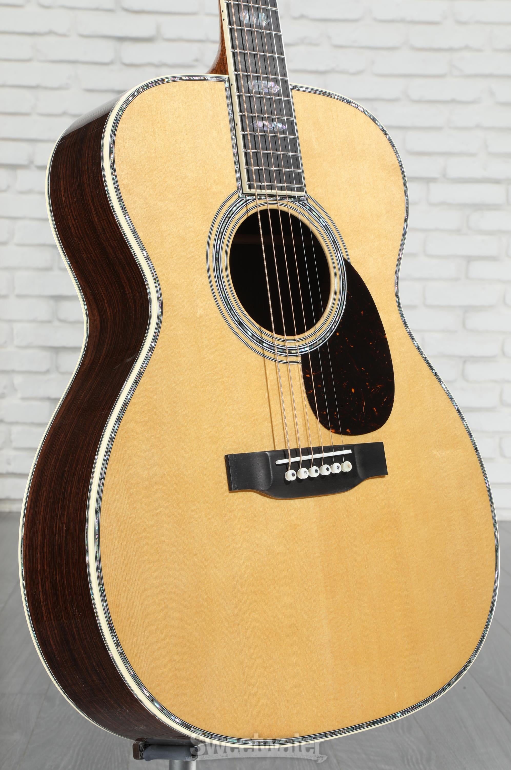 Martin OM-45 Standard Series Acoustic Guitar - Natural with Aging Toner ...
