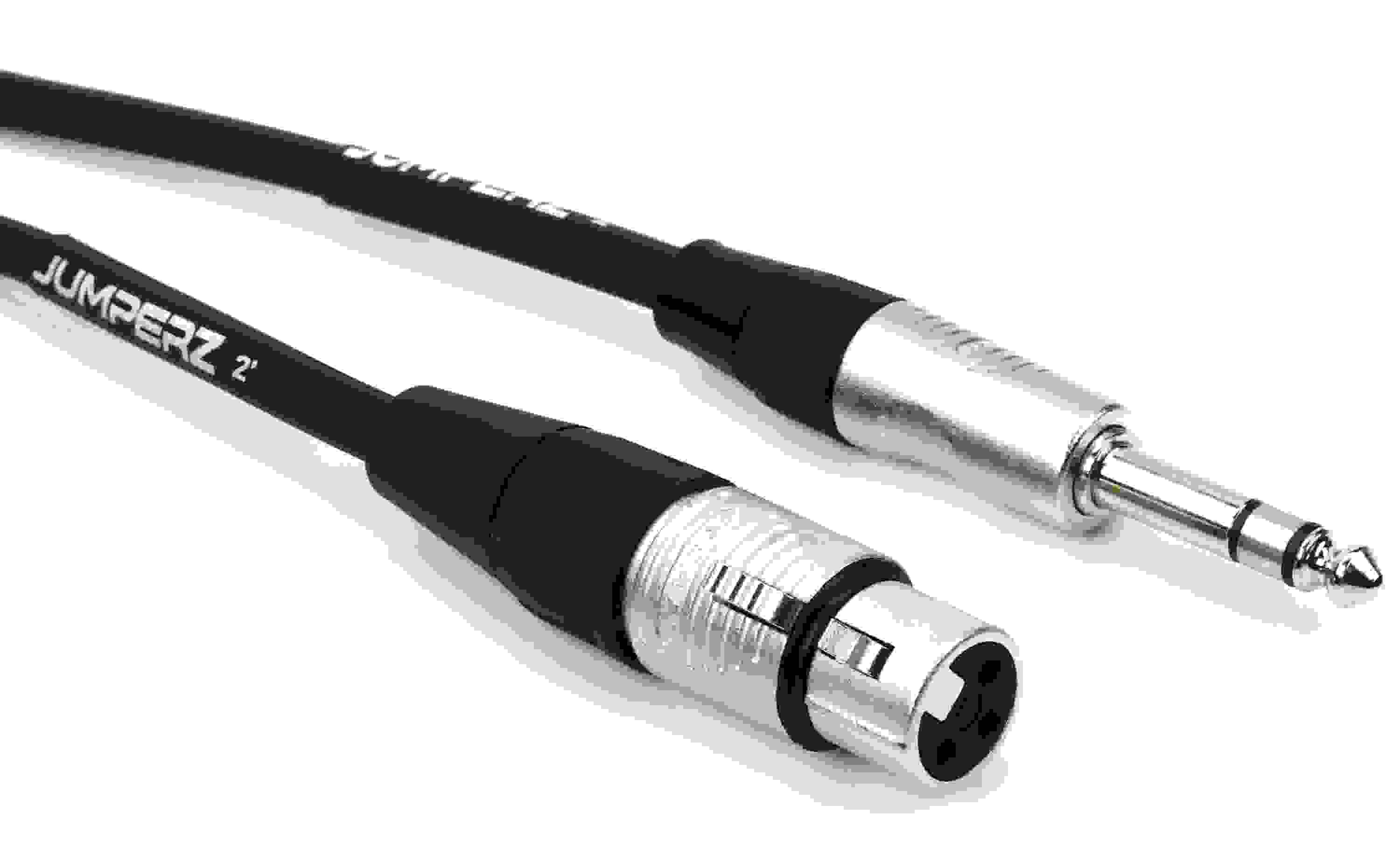 JUMPERZ JBTRSXF-2 Blue Line Patch Cable - XLR Female to TRS Male - 2 foot | Sweetwater