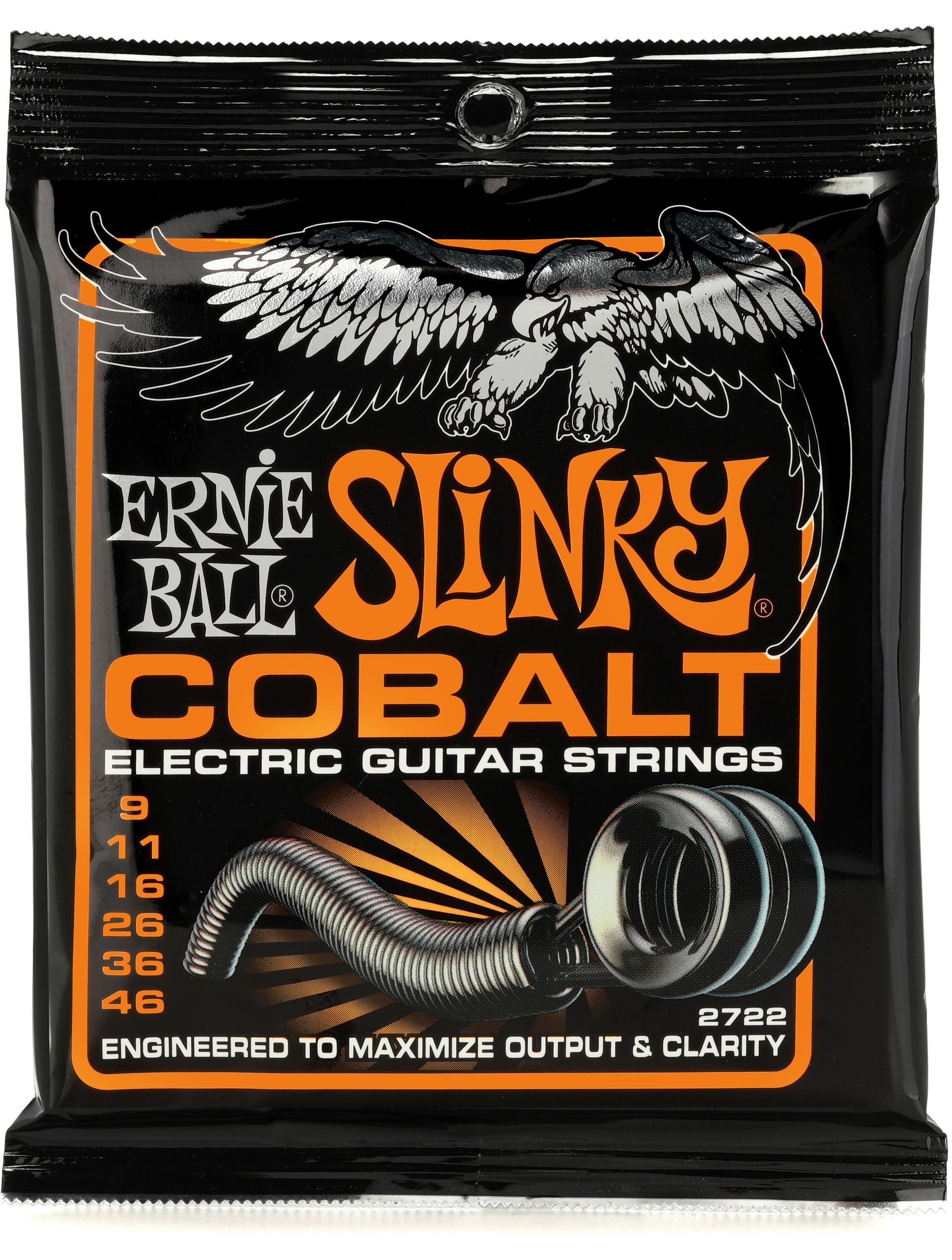 Ernie Ball 2722 Hybrid Slinky Cobalt Electric Guitar Strings - .009 ...