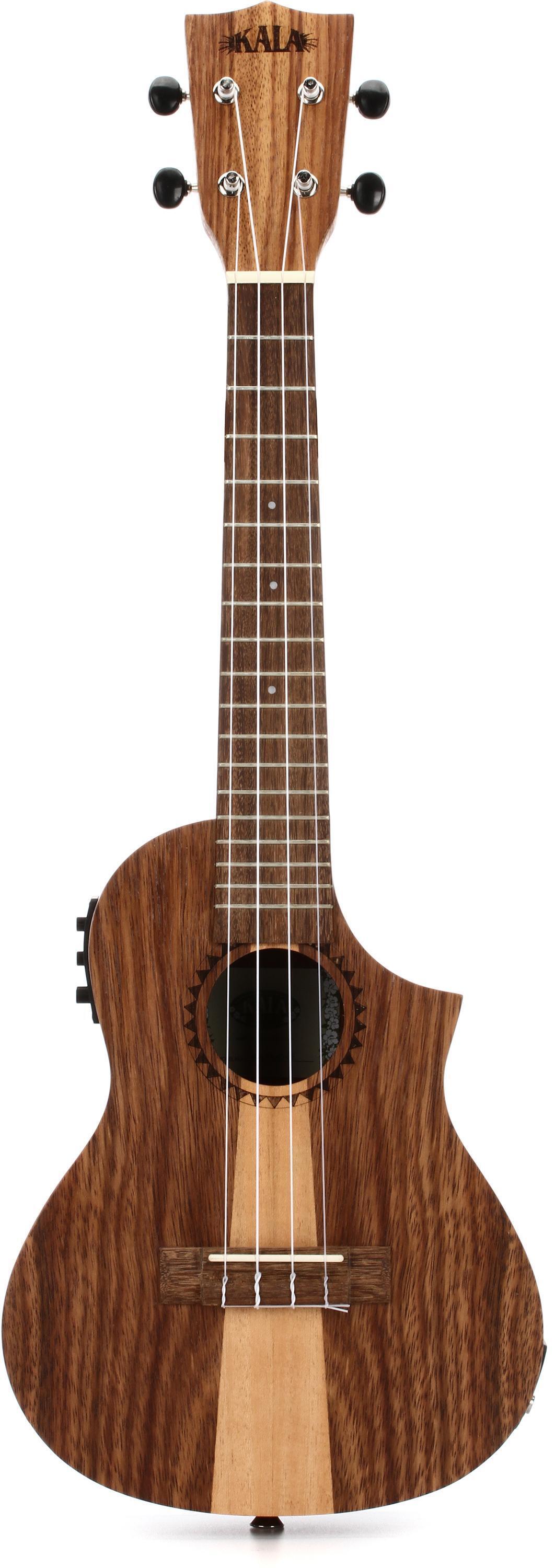 Kala Teak Tri-Top Concert Acoustic-electric Ukulele - Natural | Sweetwater