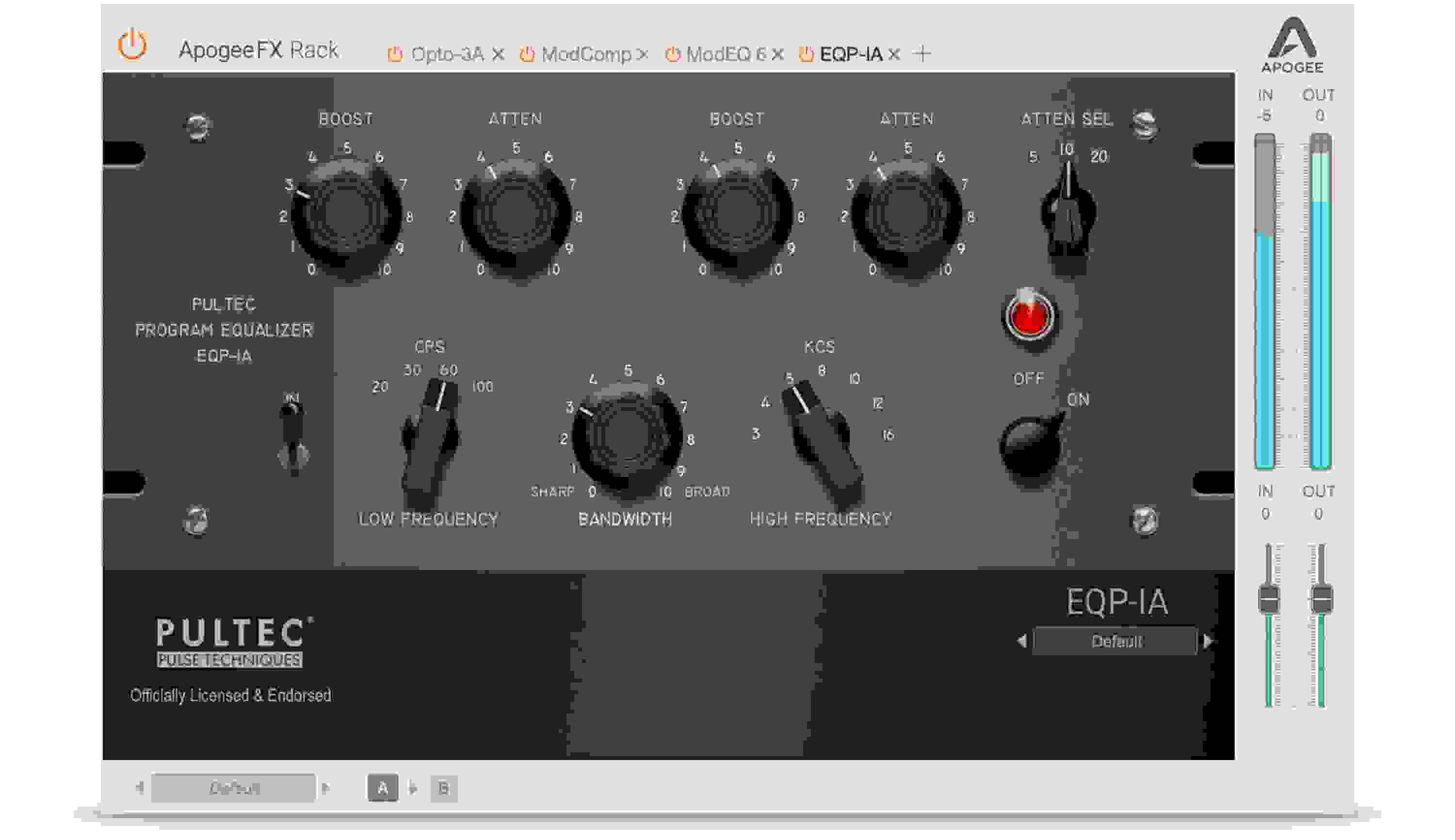 Apogee FX Rack Pultec EQP-1A Program EQ - Plug-in | Sweetwater