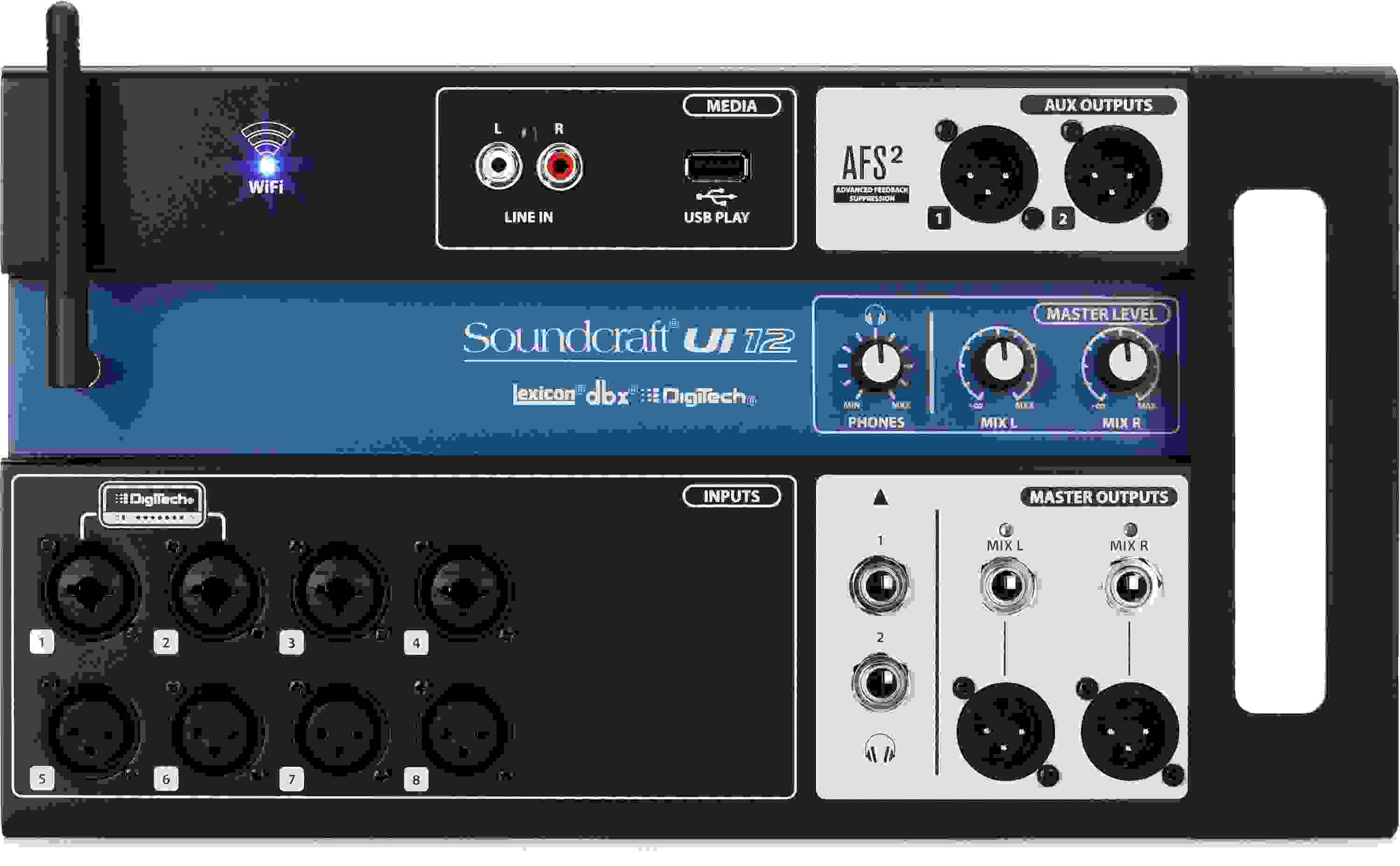 Soundcraft Ui12 12-channel Remote-controlled Digital Mixer | Sweetwater