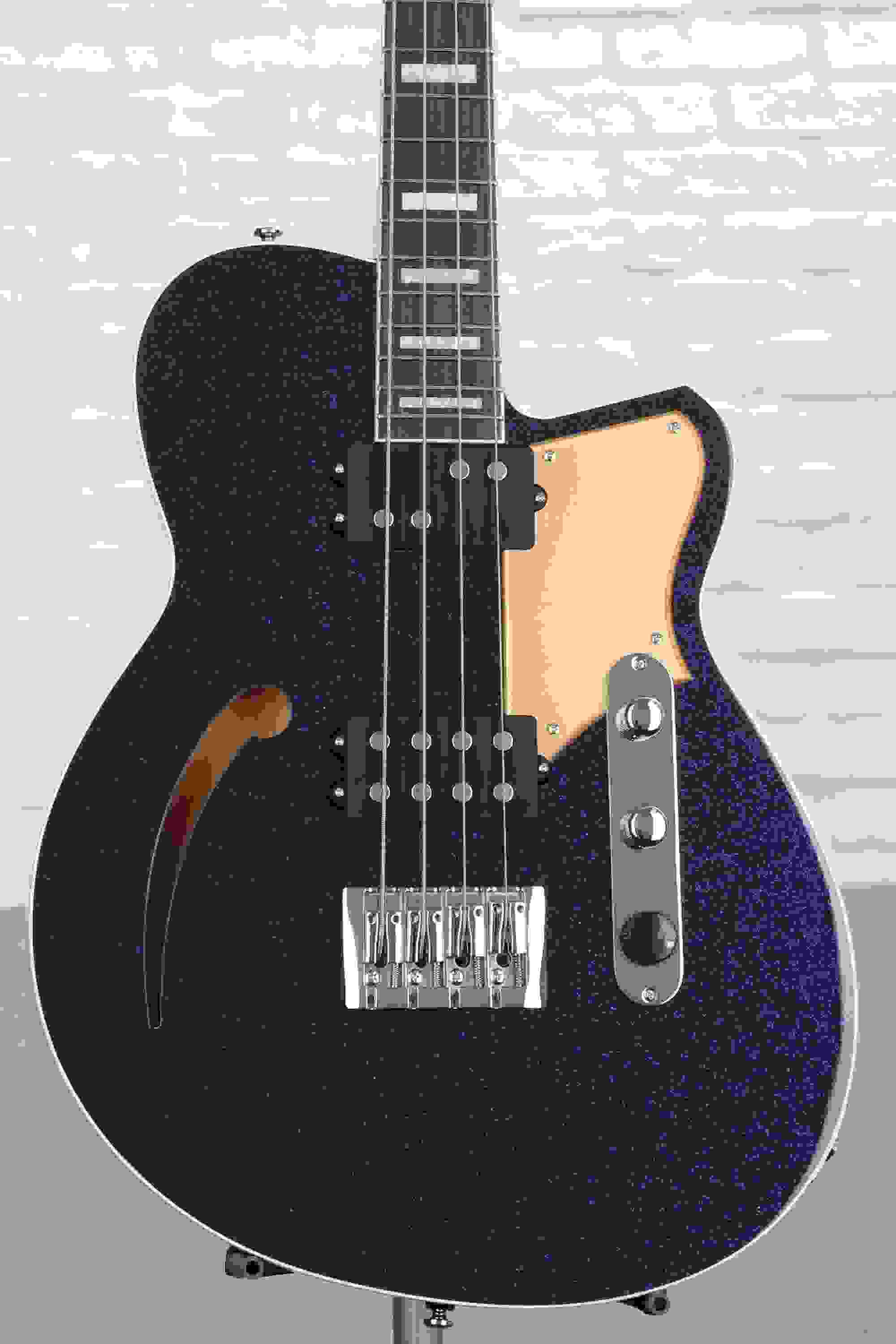 Reverend Linh Le Signature Lil Linhbacker Bass Guitar - Purple Sparkle ...