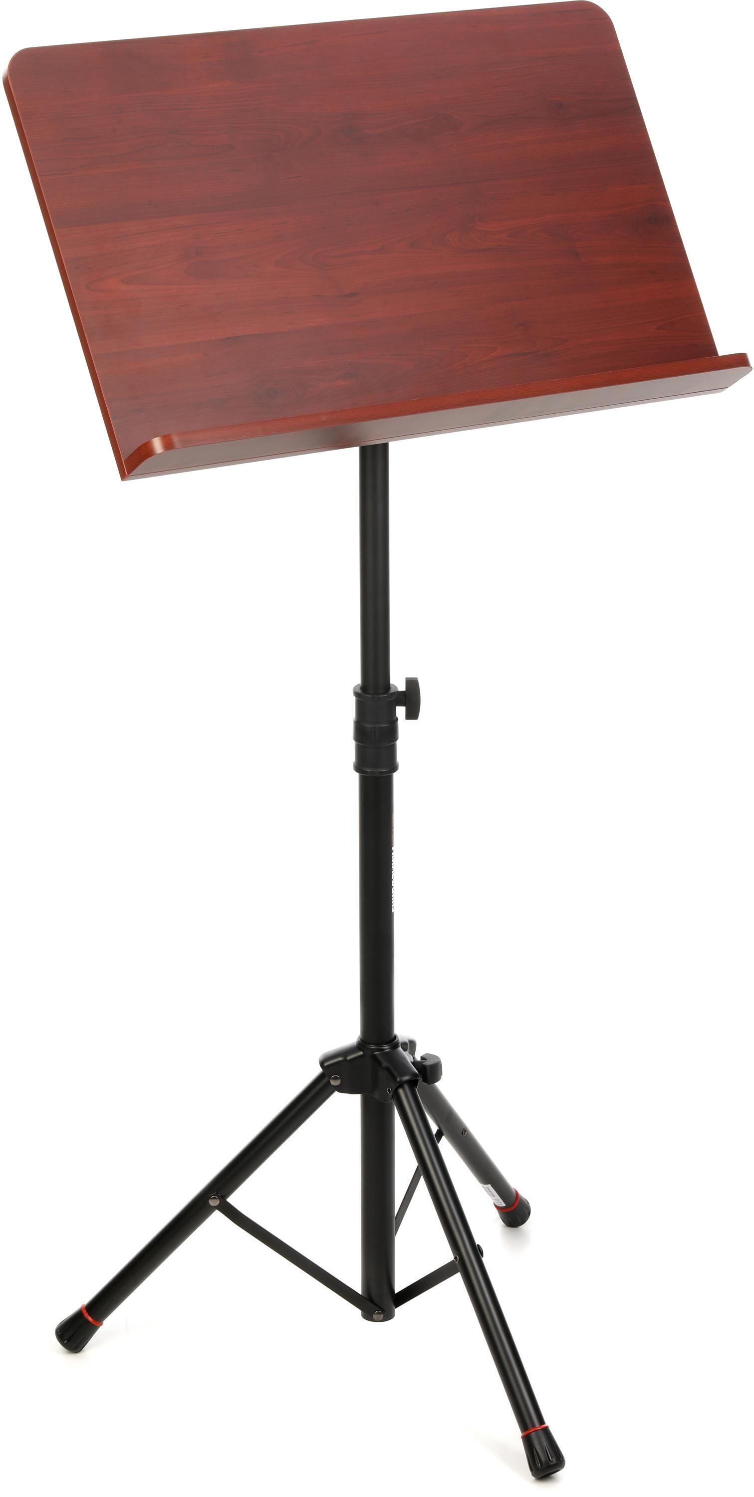Gator Frameworks GFW-MUS-4000 Wooden Conductor Music Stand with Tripod ...